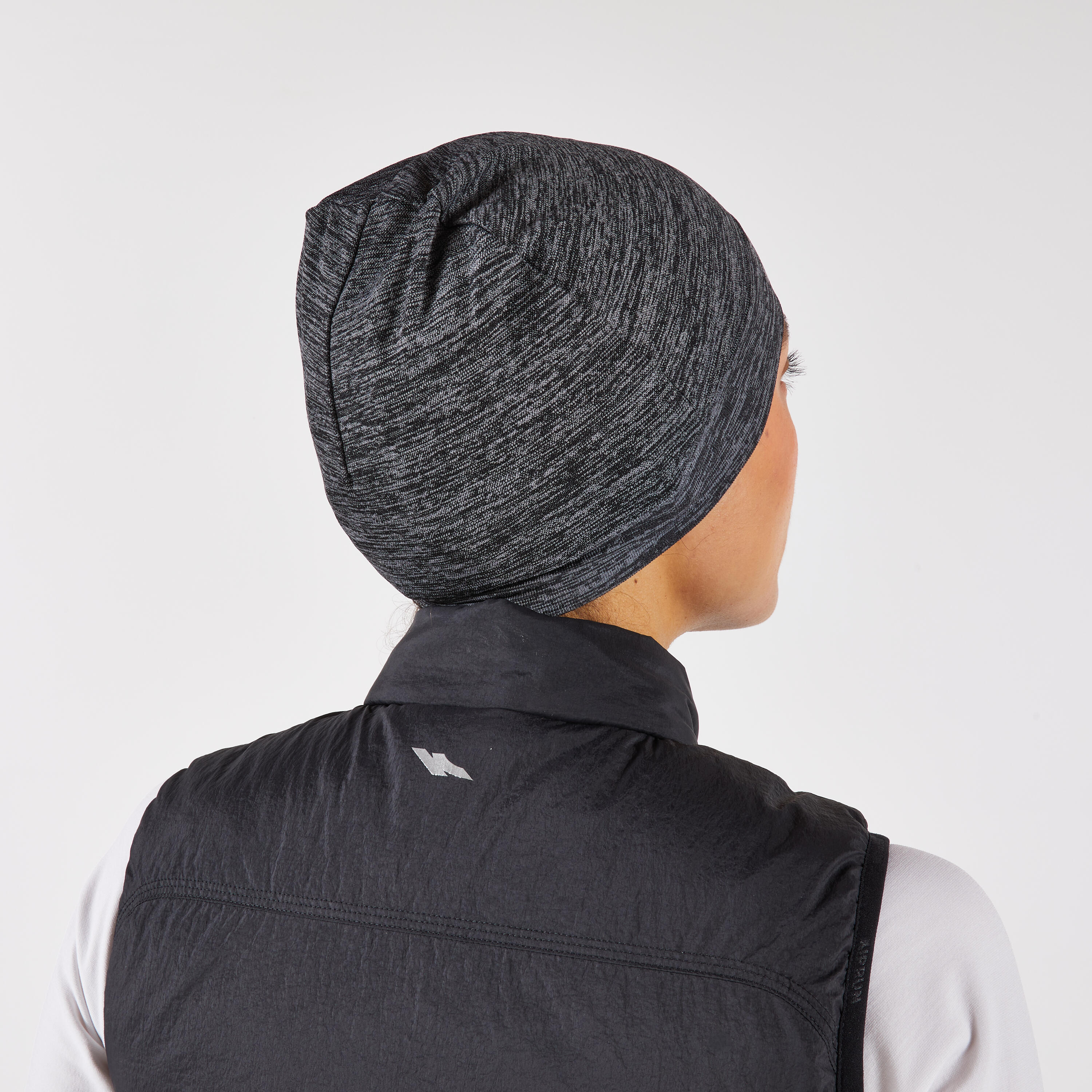 Kiprun Adult Seamless Running Hat - Mottled Grey - Decathlon