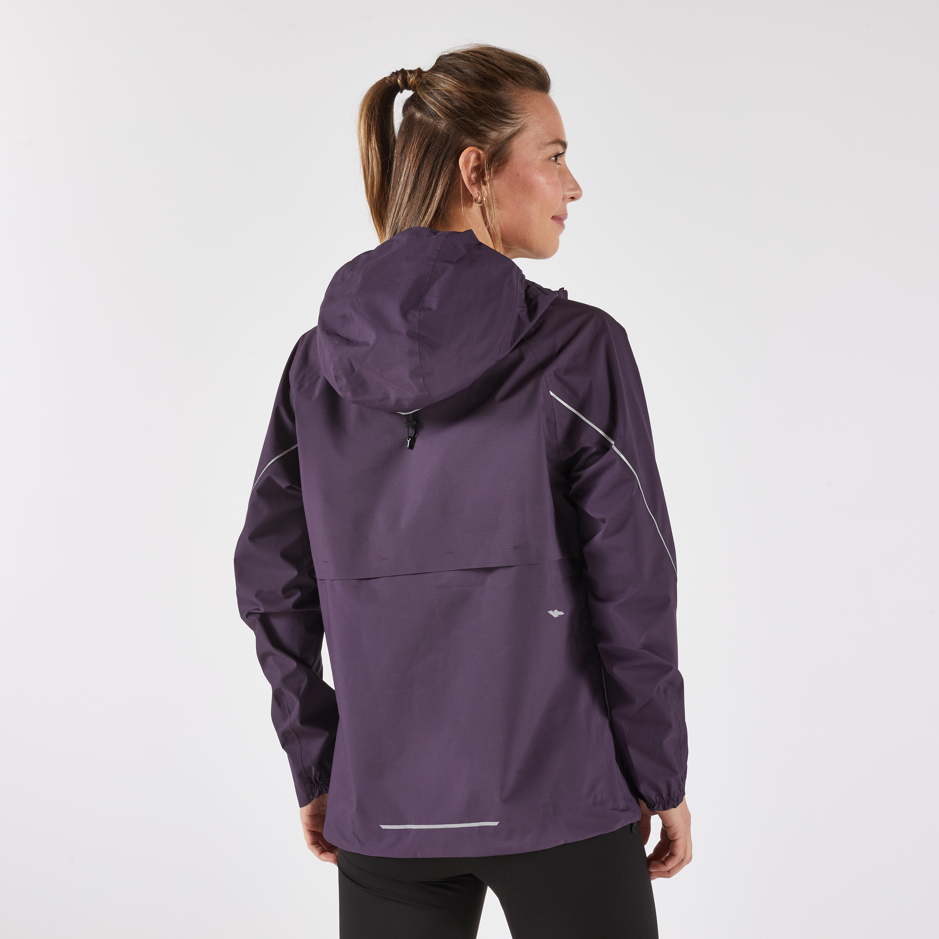 Women's waterproof, breathable trail running jacket, KIPRUN Run 500 ...