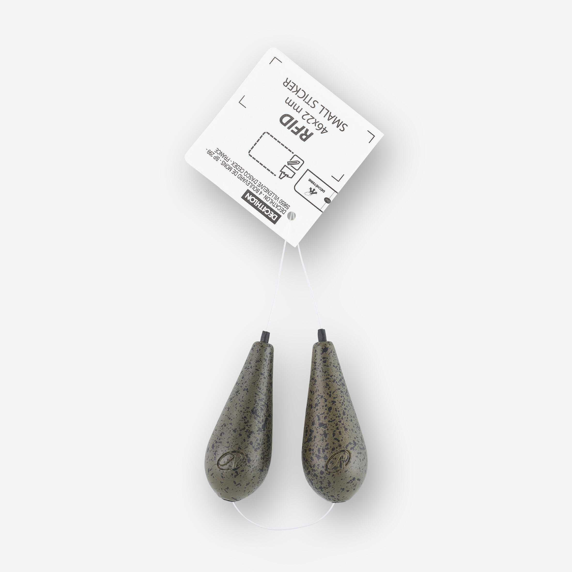 Karpkalapüügi raskus Inline Distance, 120 g, (x2) - Decathlon