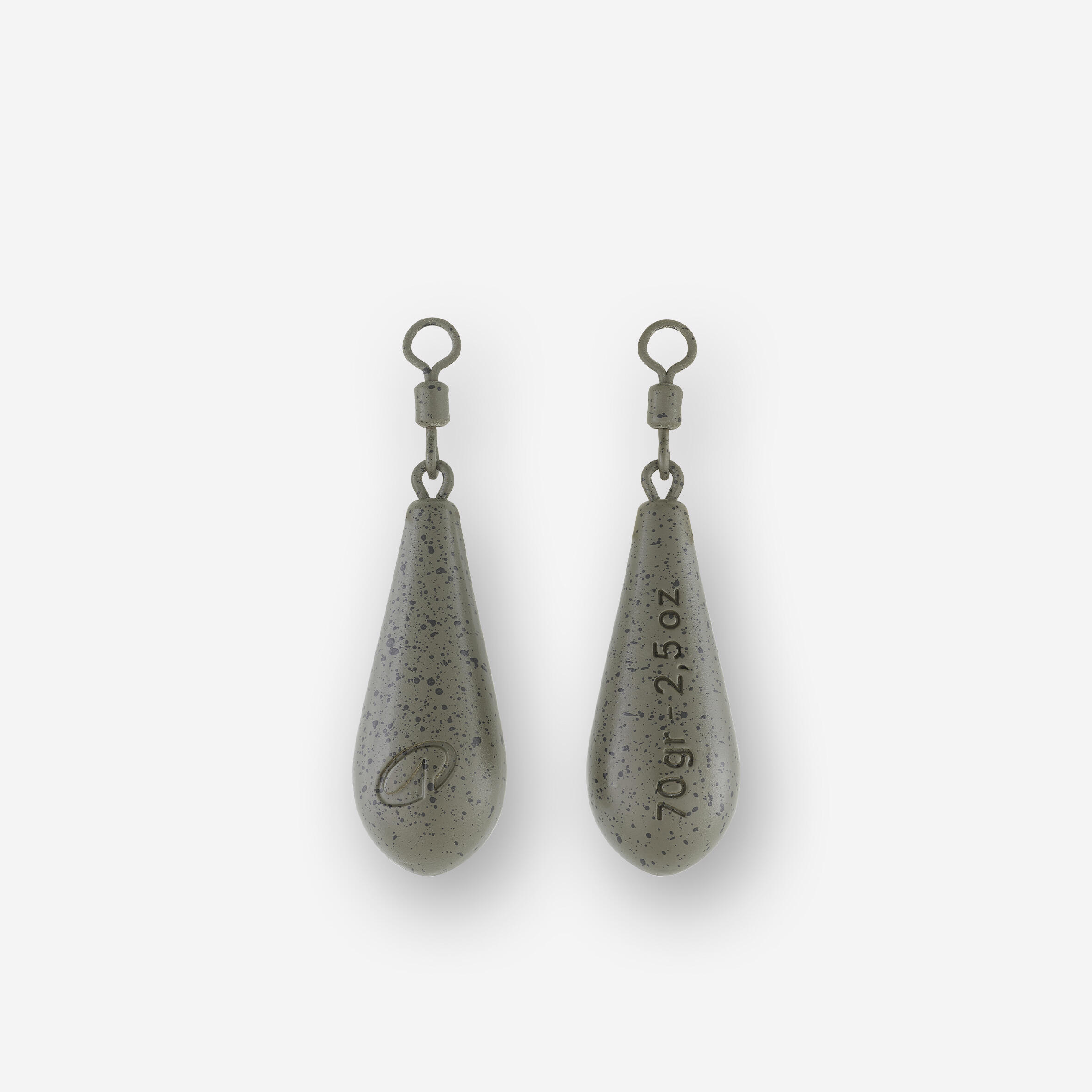 Carp Fishing Distance Sinkers 70 g (x2) - Decathlon