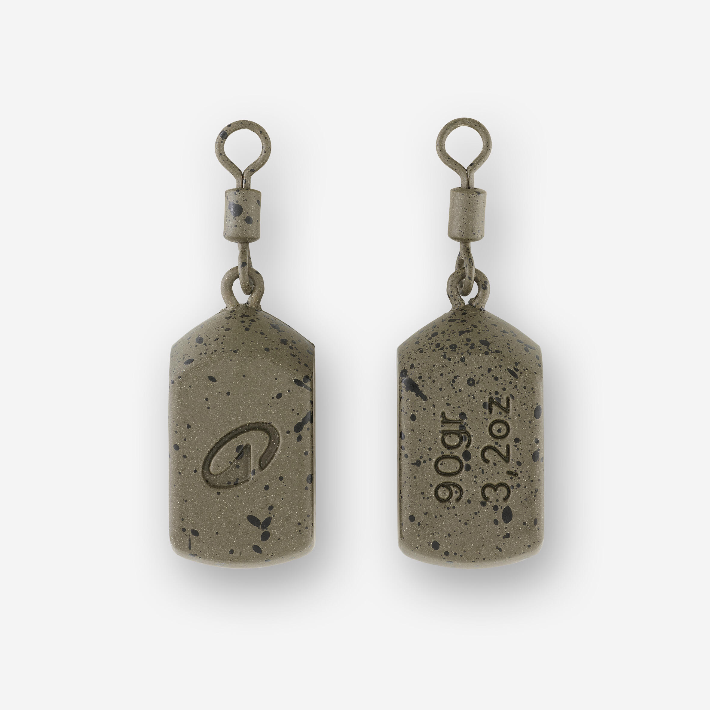 Carp Fishing Square Sinkers 90 g (x2) - Decathlon