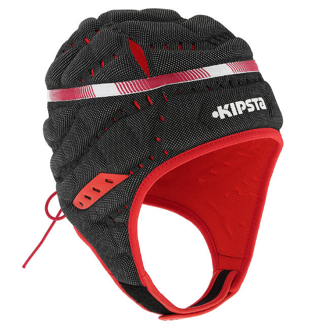 Full H 700 Adult Scrum Cap - Black Red