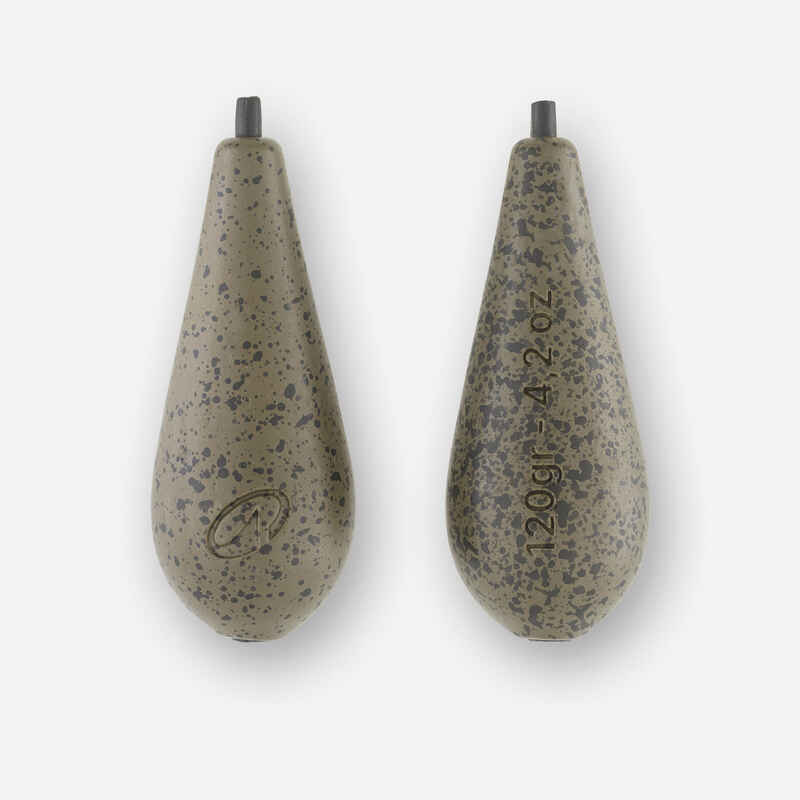 Inline Distance Sinkers for Carp Fishing 120 g (x2) - Decathlon