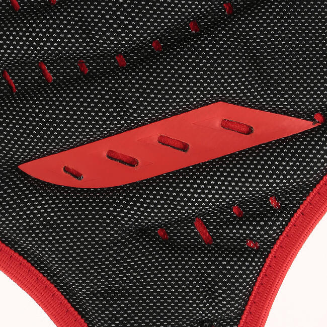 Full H 700 Adult Scrum Cap - Black Red