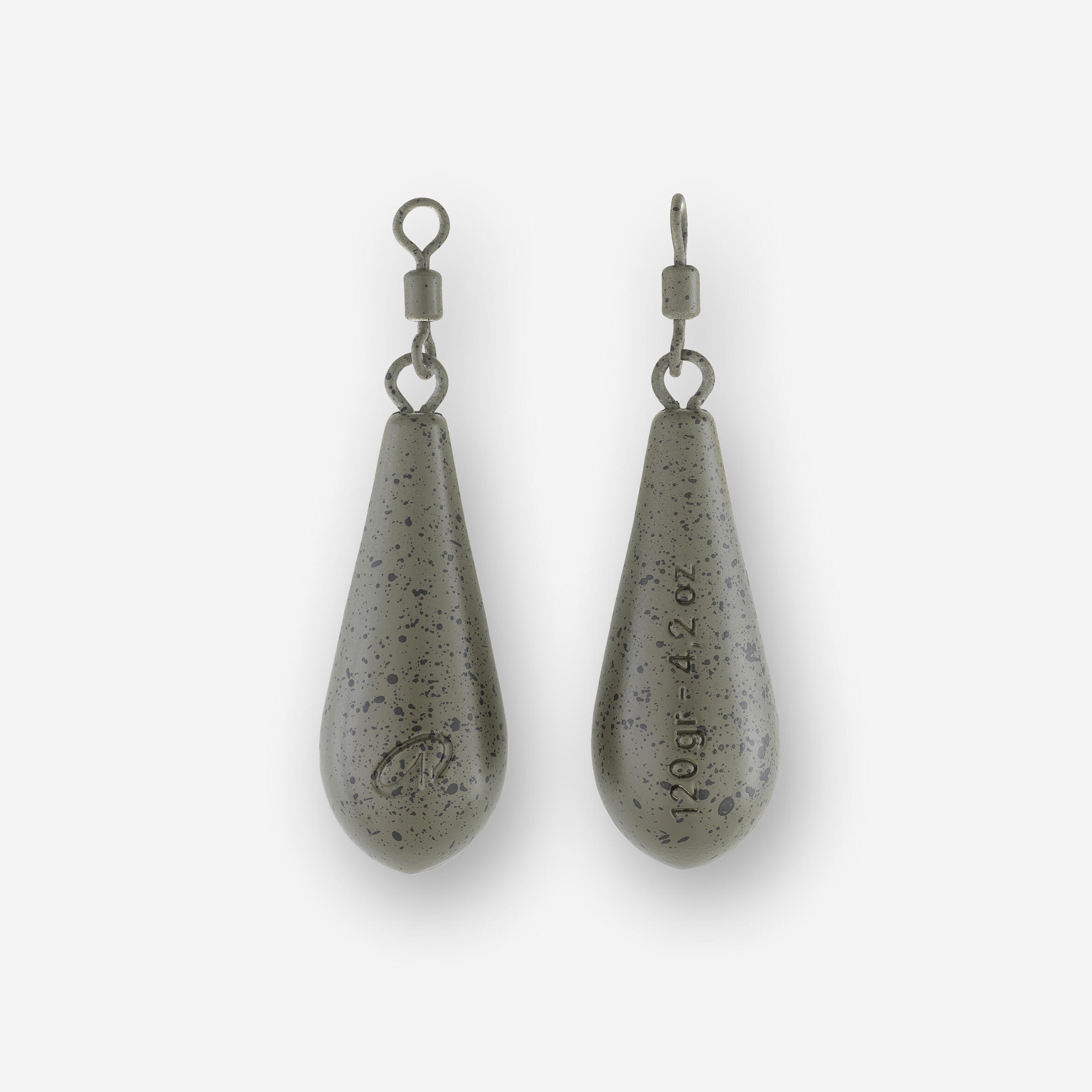 Carp Fishing Distance Sinkers 120 g (x2) - Decathlon