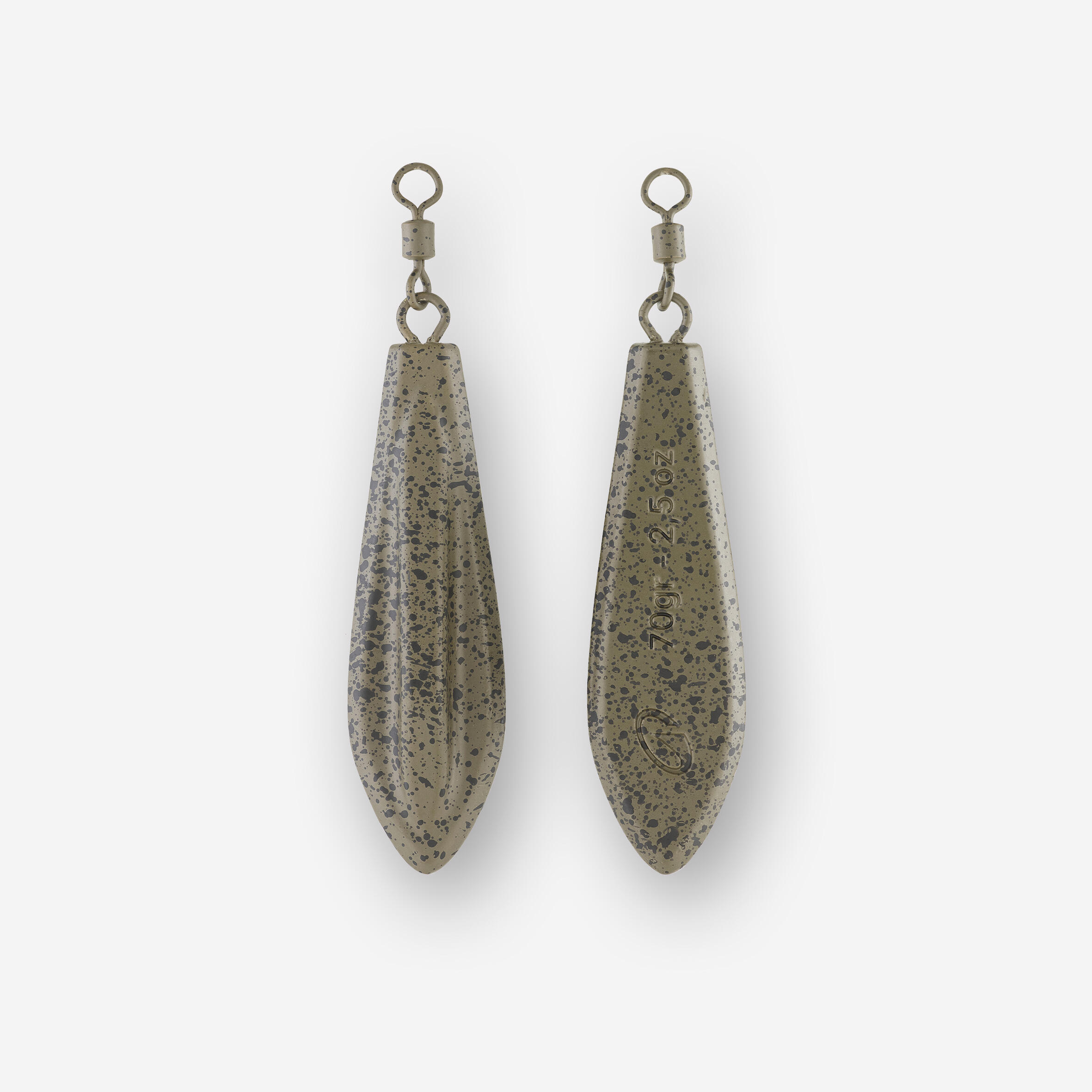 Trilobe Weights Carp Fishing Sinkers 70 g (x2) - Decathlon