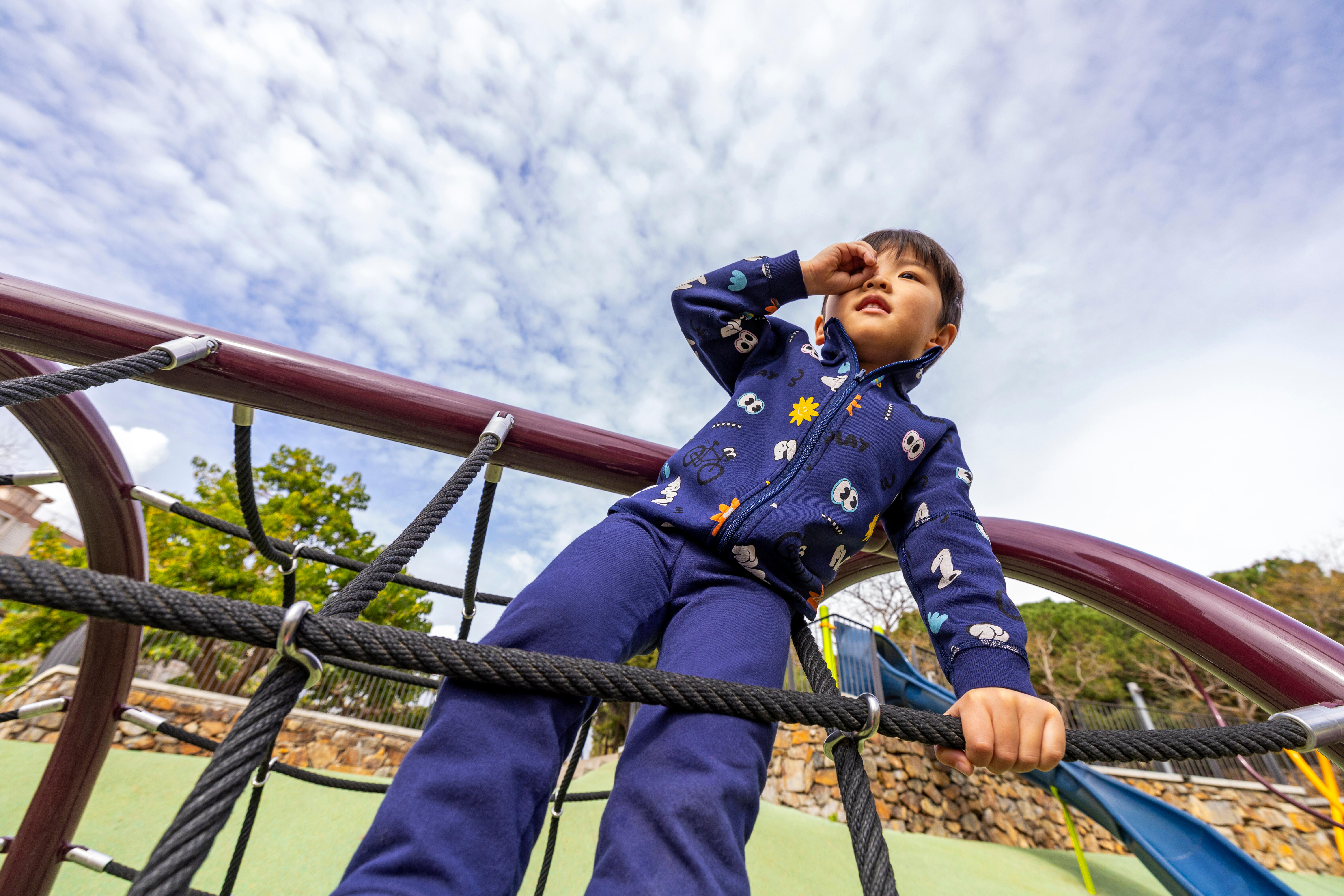 Kids' Reversible Zip-Up Jacket - Steel blue, Navy blue - Domyos - Decathlon