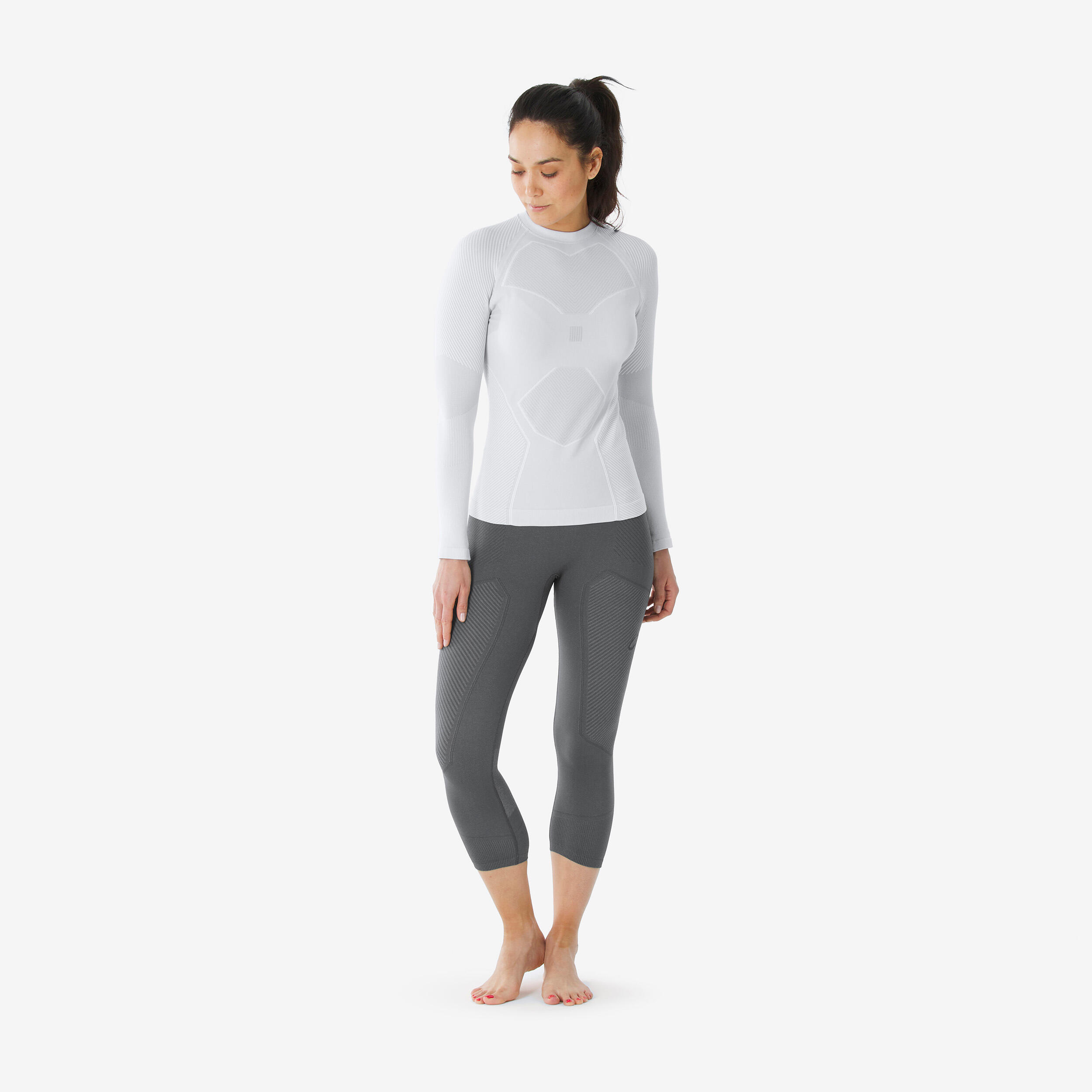 Women’s thermal and breathable base layer, BL TOP 900 - Tech White ...