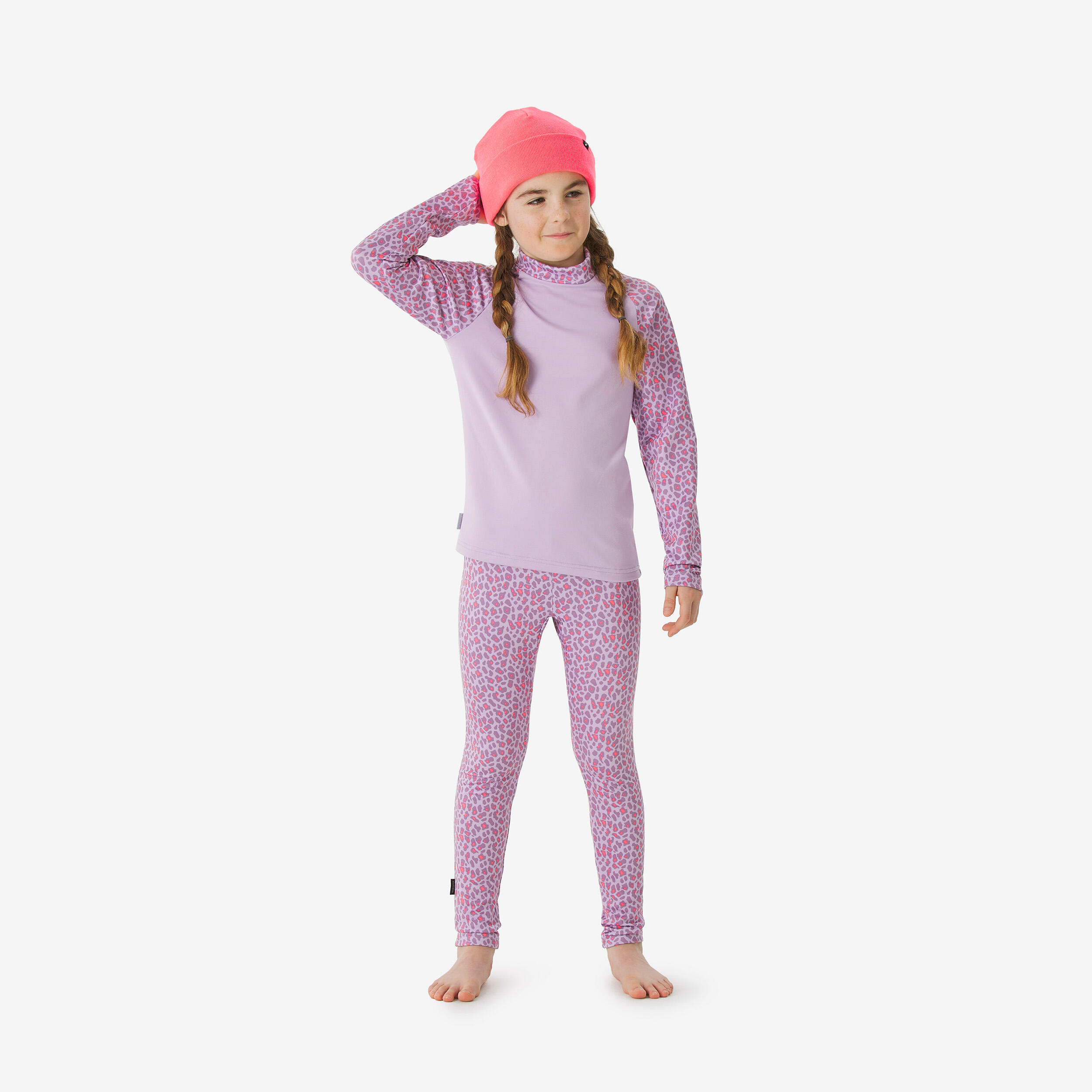 Kids’ thermal ski base layer, BL 500 - Purple WEDZE | Decathlon