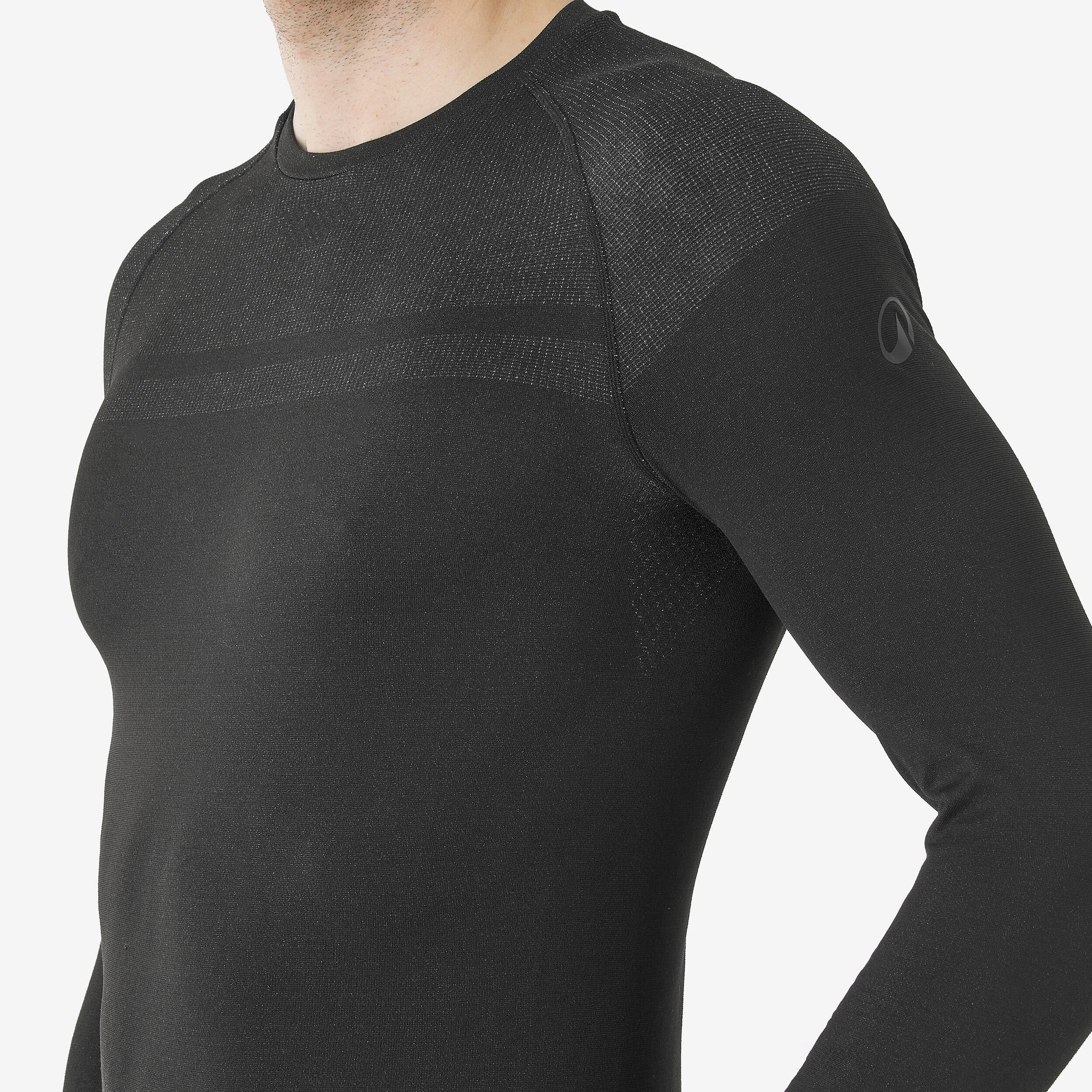 Men’s Warm, Breathable Seamless Ski Base Layer BL 500 - Grey | Decathlon