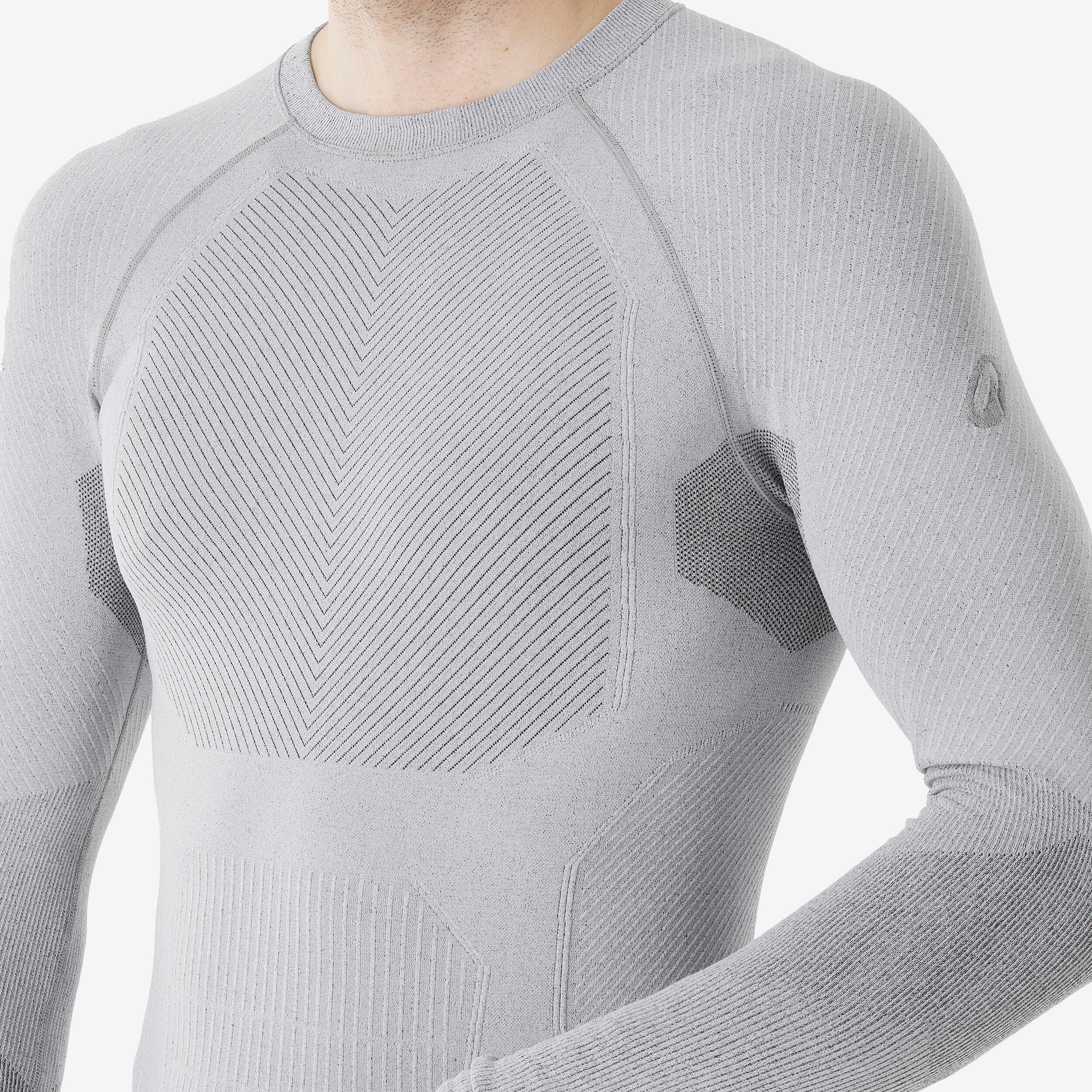Men's thermal and breathable base layer, BL TOP 900 tech grey | Decathlon