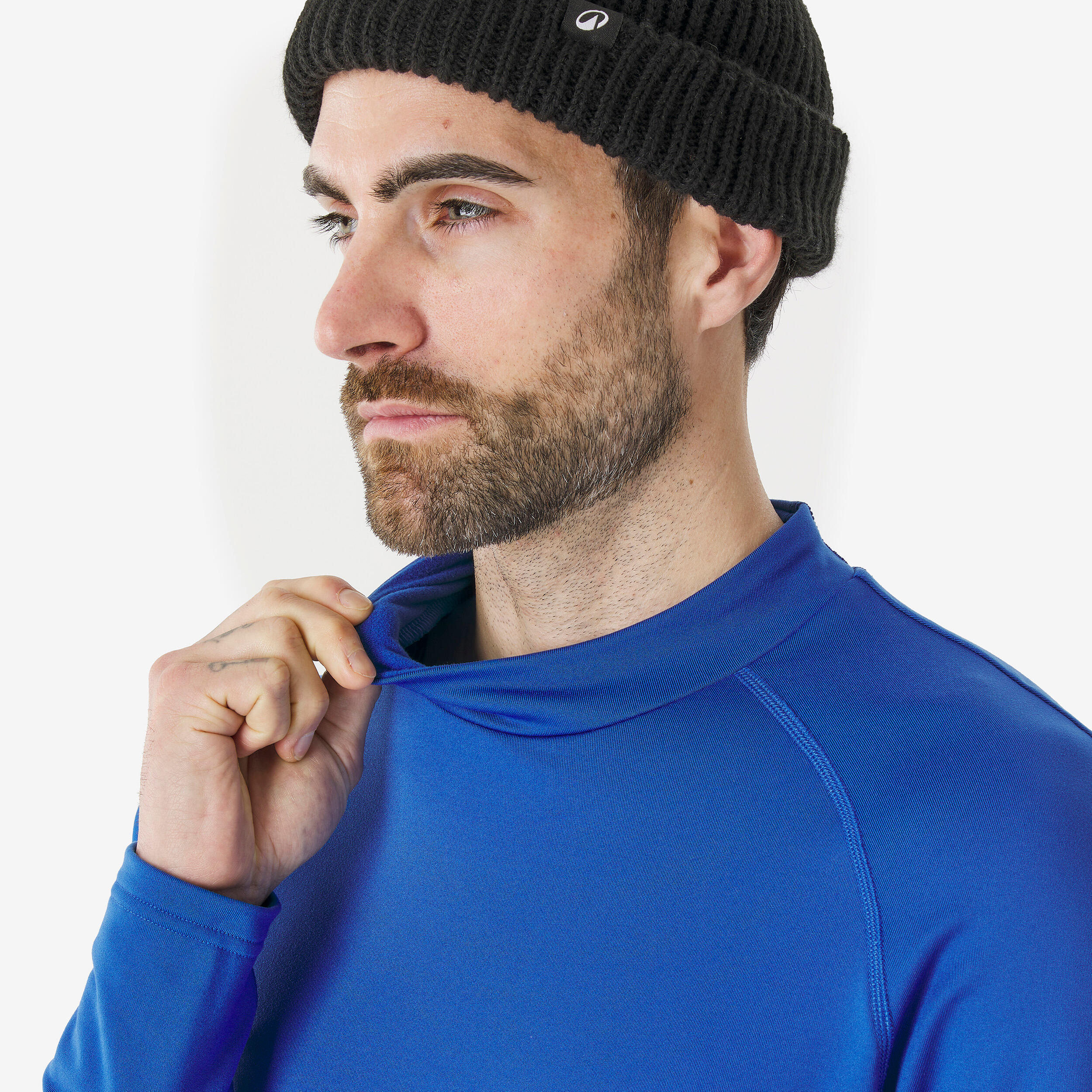 Men’s warm and breathable thermal ski base layer, BL 500 - Blue | Decathlon