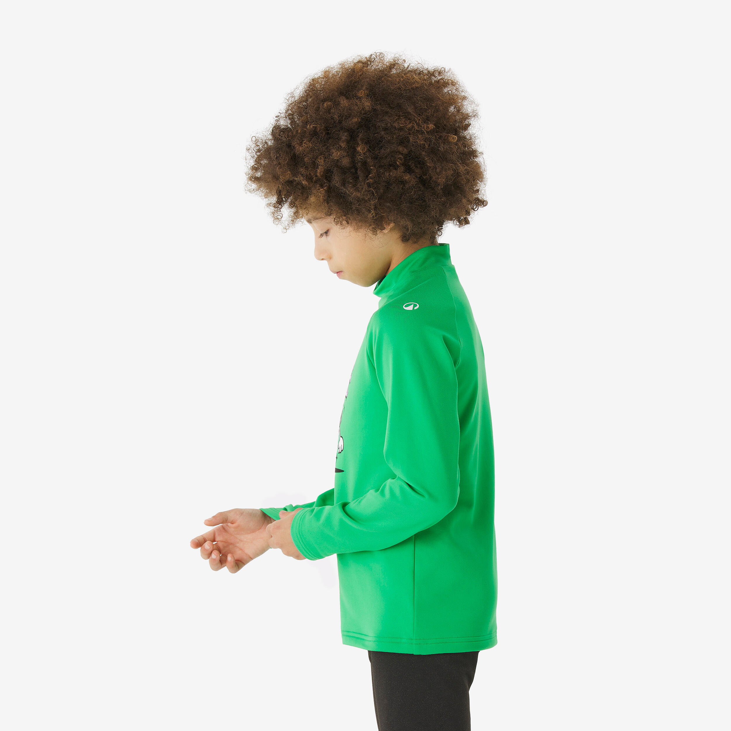 Kids’ thermal ski base layer - BL 500 - Green Graph WEDZE | Decathlon