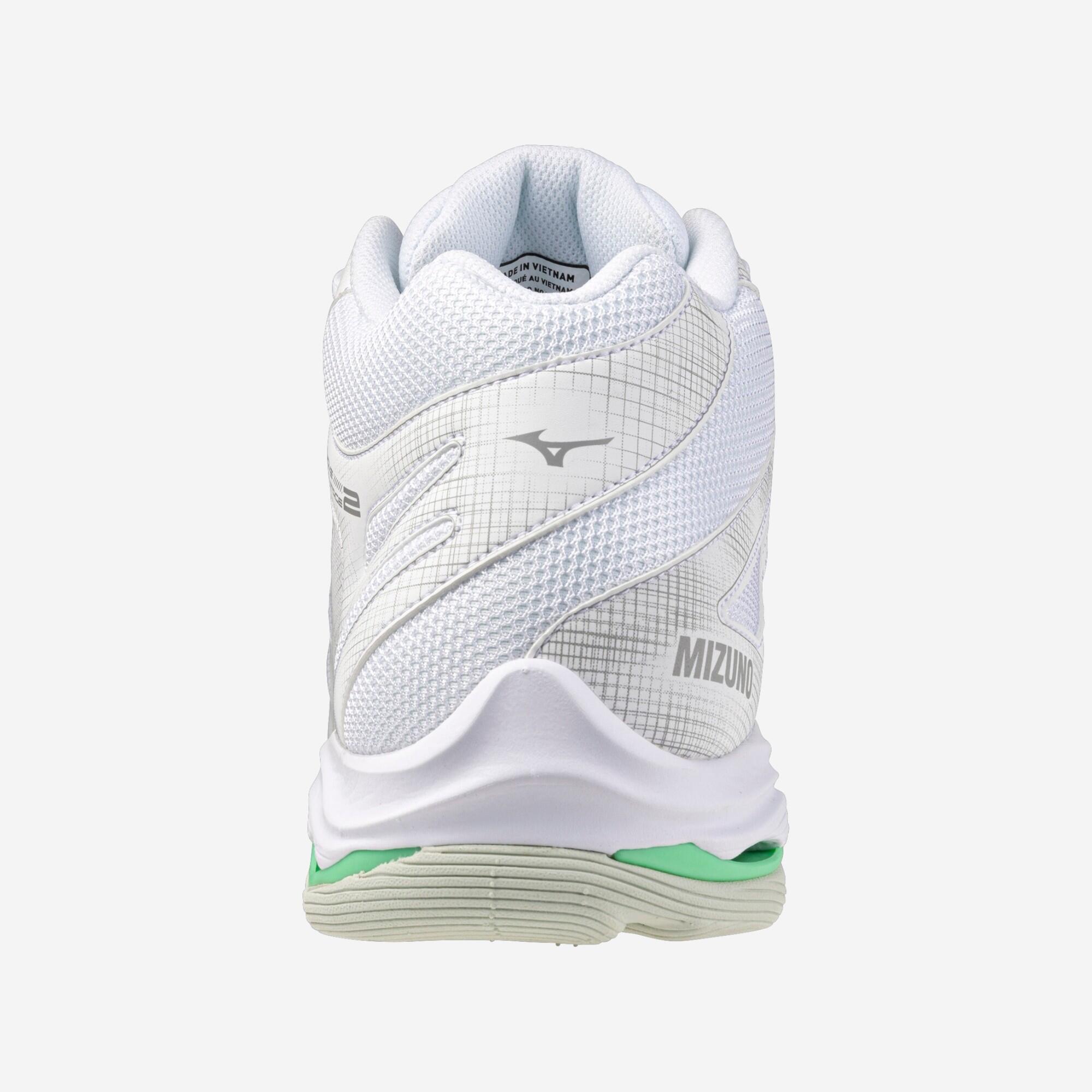 Sapatilhas de Voleibol Mulher Mizuno Wave Voltage 2 Mid Branco | Decathlon