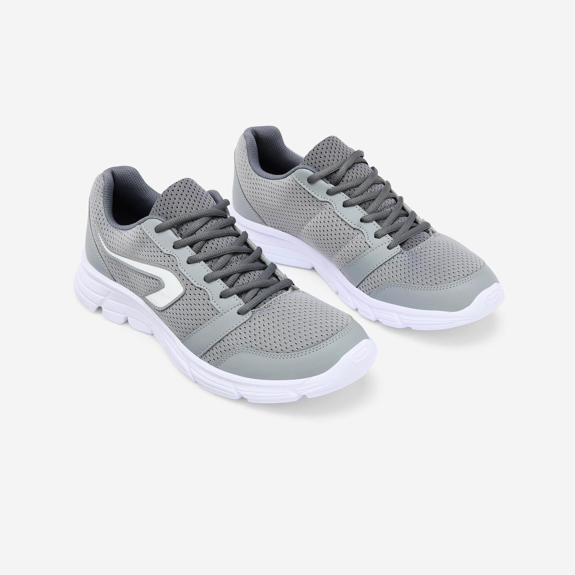 RUN 100 MEN'S RUNNING SHOES - GREY