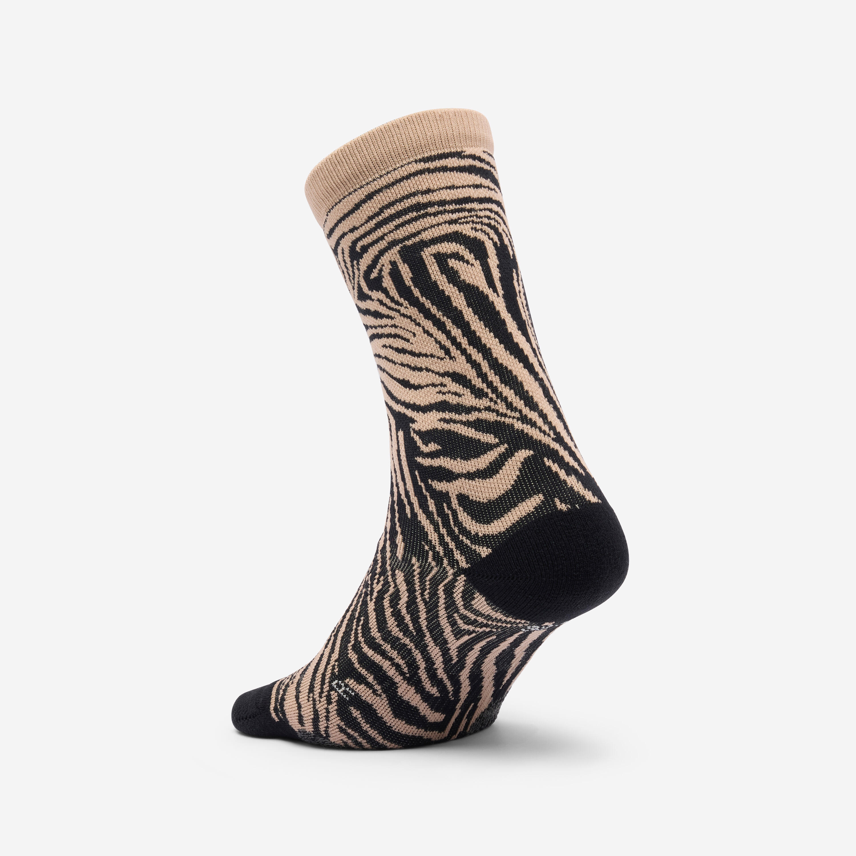 Halblange Sportsocken 2er-Pack - schwarz/braun - Decathlon