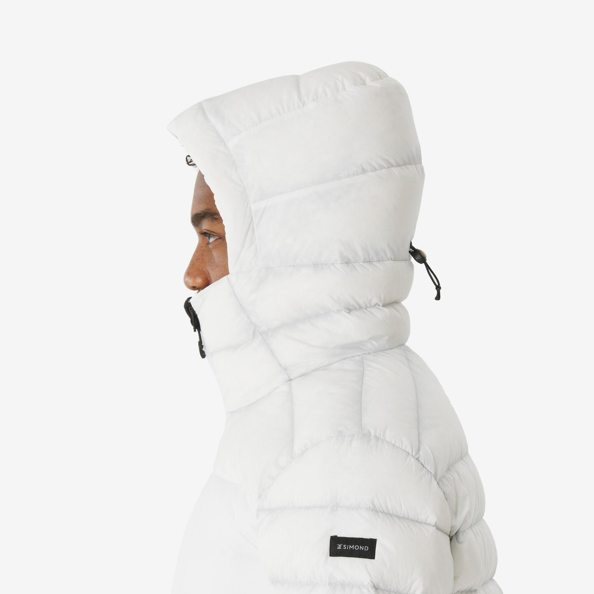 Men's Water-repellent Down Jacket with Hood MT500 -10°C - White