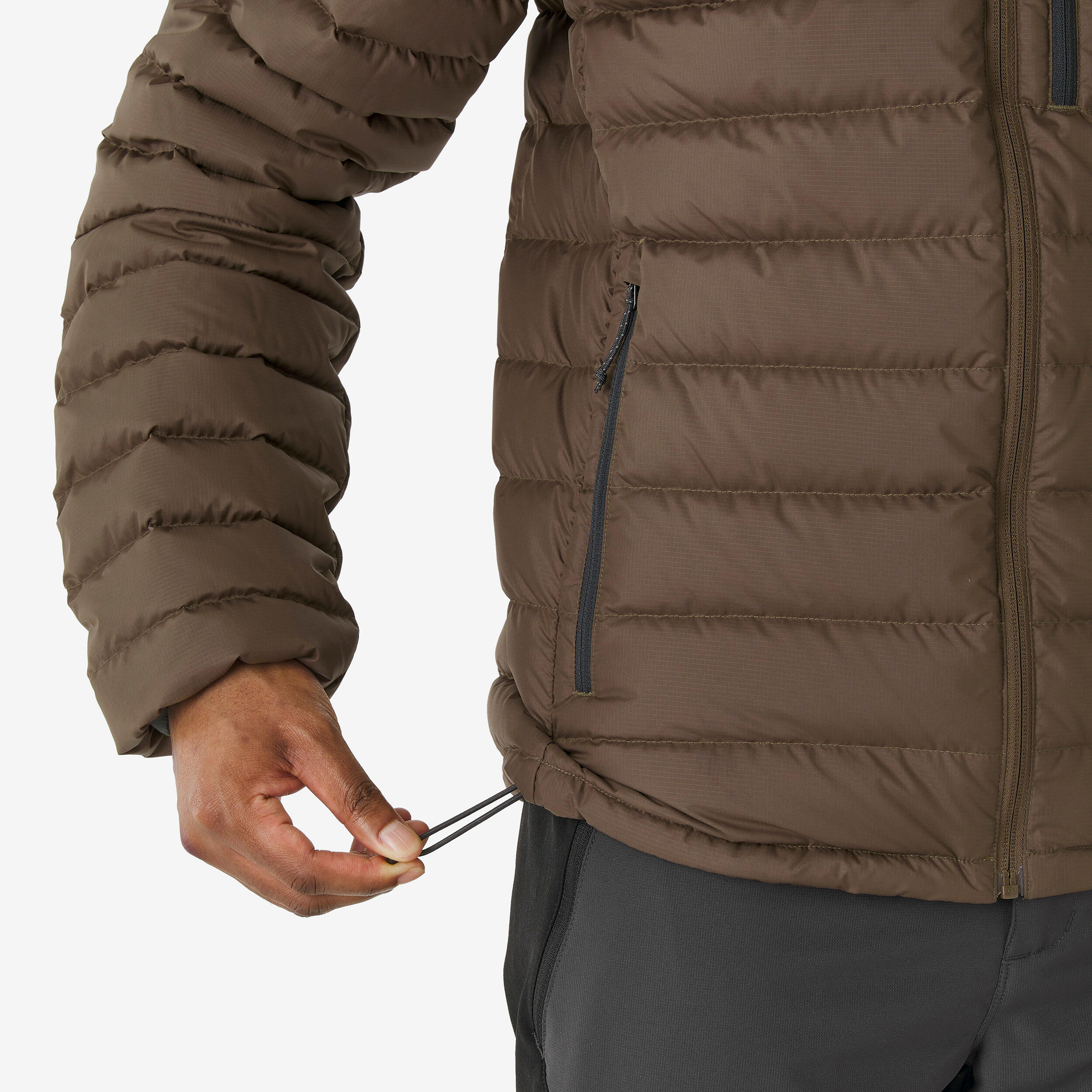 Men’s Down Winter Jacket – MT 500 - camo brown, smoked black - Forclaz ...