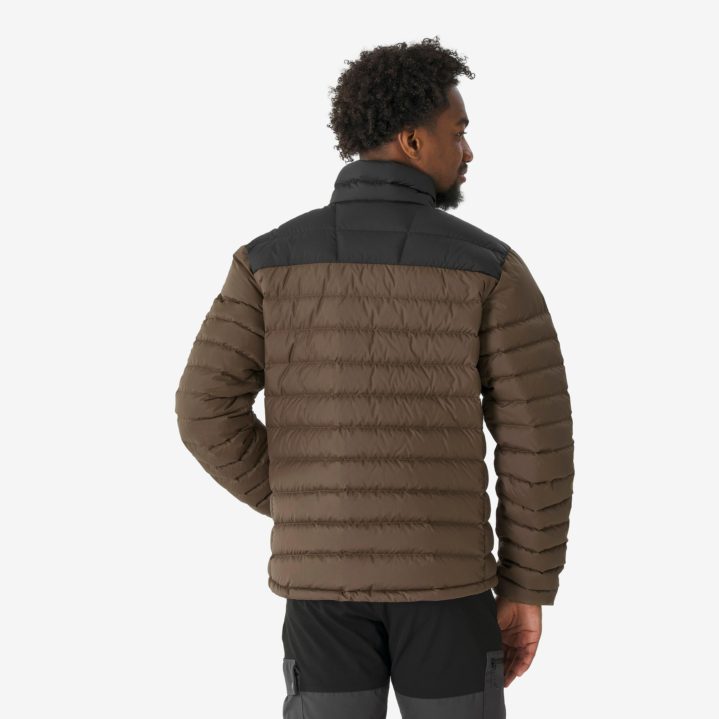 Men’s Down Winter Jacket – MT 500 - camo brown, smoked black - Forclaz ...