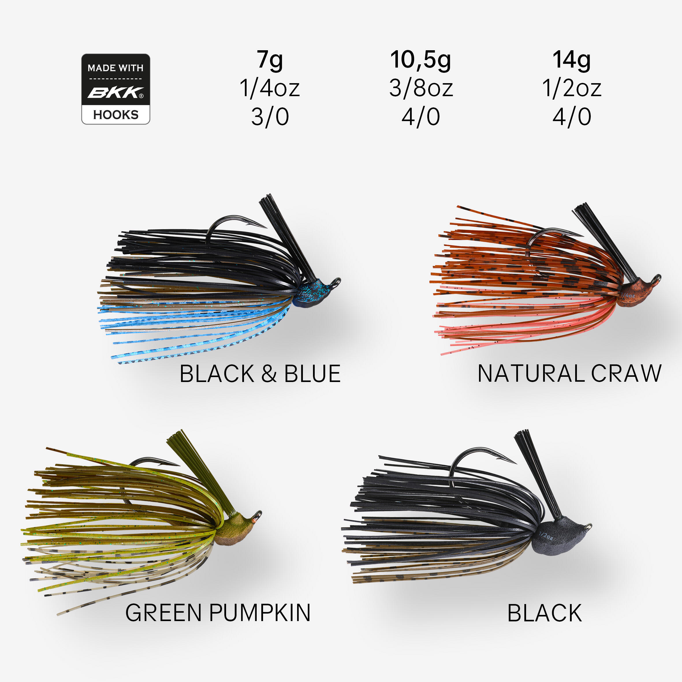 AMOSTRA DE PESCA DO ACHIGÃ RUBBER JIG TUNGSTÉNIO NATURAL CRAW | Decathlon