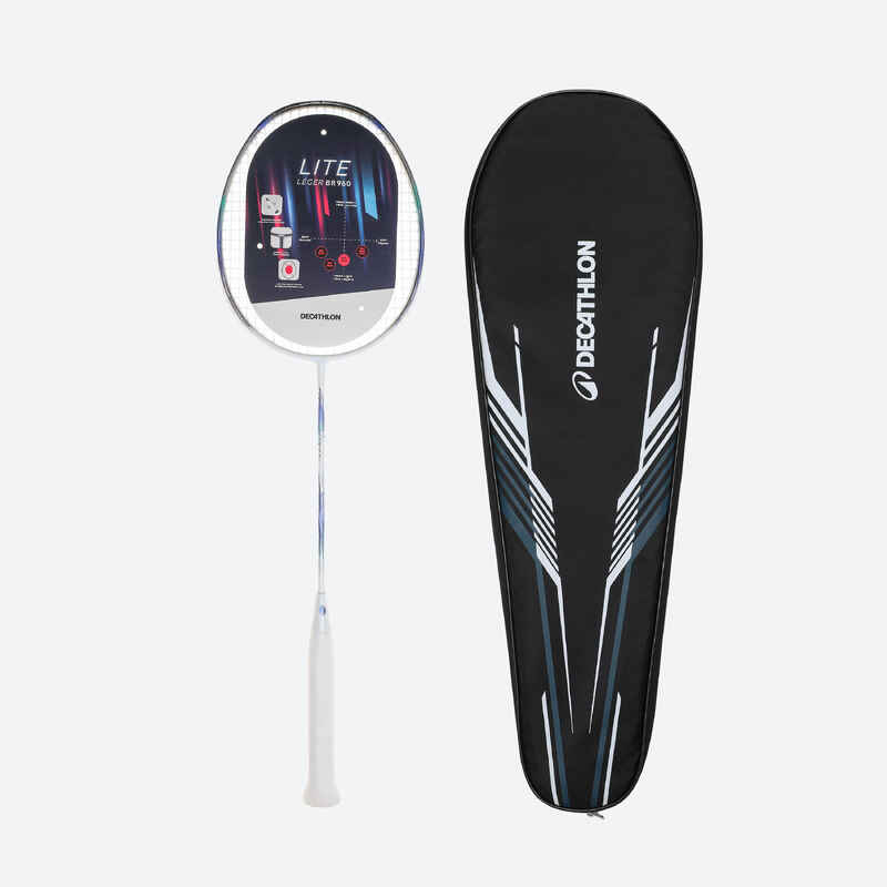 BADMINTON ADULT RACKET BR LITE 960 ROYAL BLUE - Decathlon