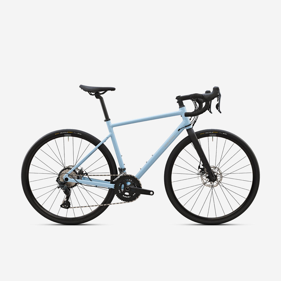 Vélo route endurance Microshift Sword 2x10v - EDR AF Gris foncé VAN RYSEL | Decathlon