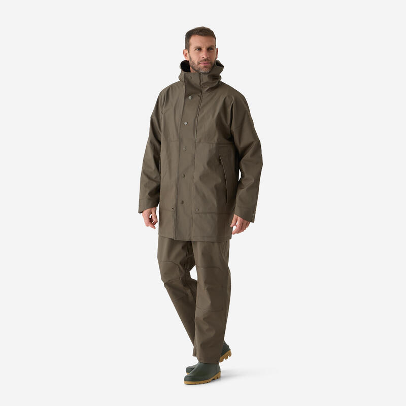 Ciré imperméable homme coupe vent 500 vert SOLOGNAC | Decathlon