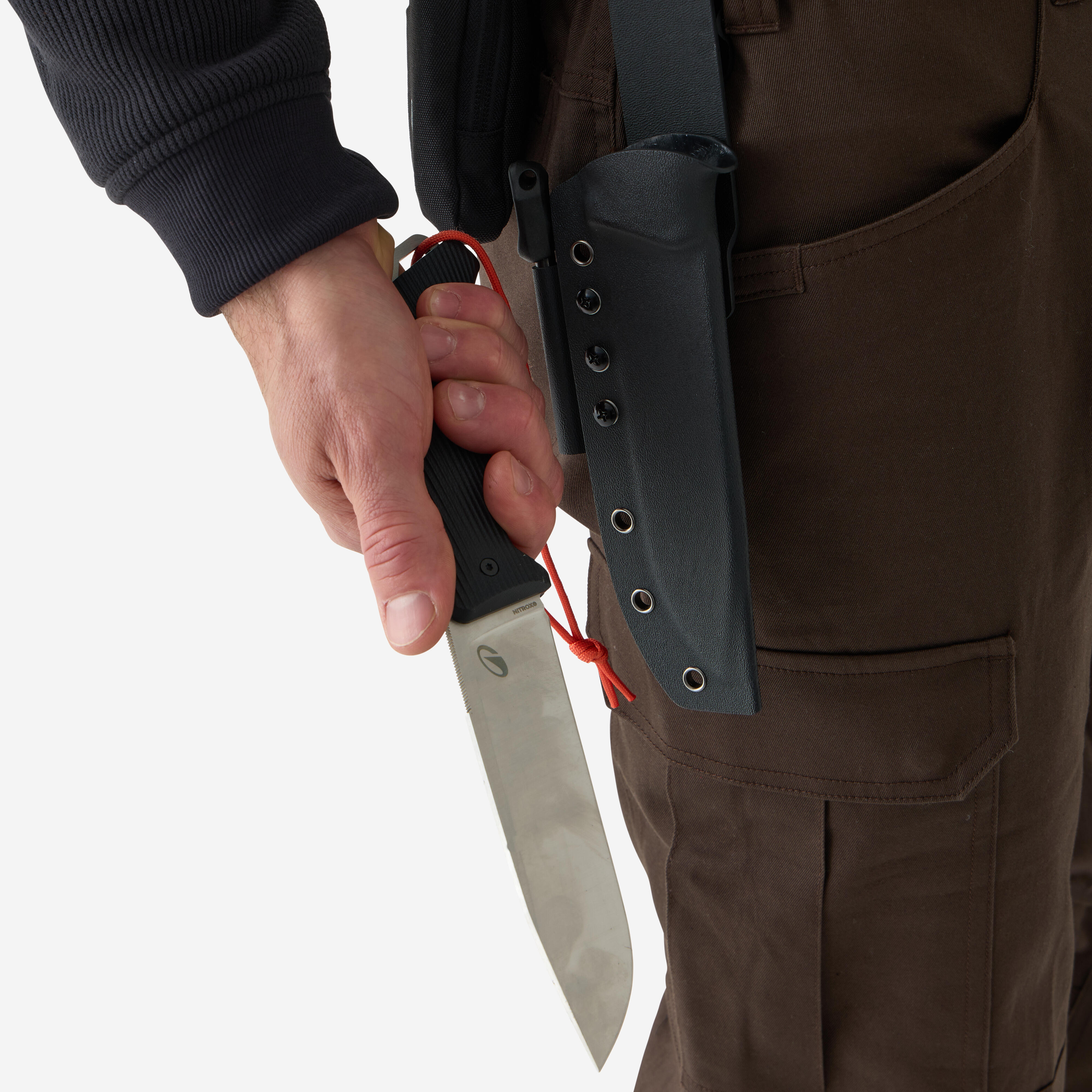 Sika 150 FR 15 cm fixed blade bushcraft survival knife - Decathlon