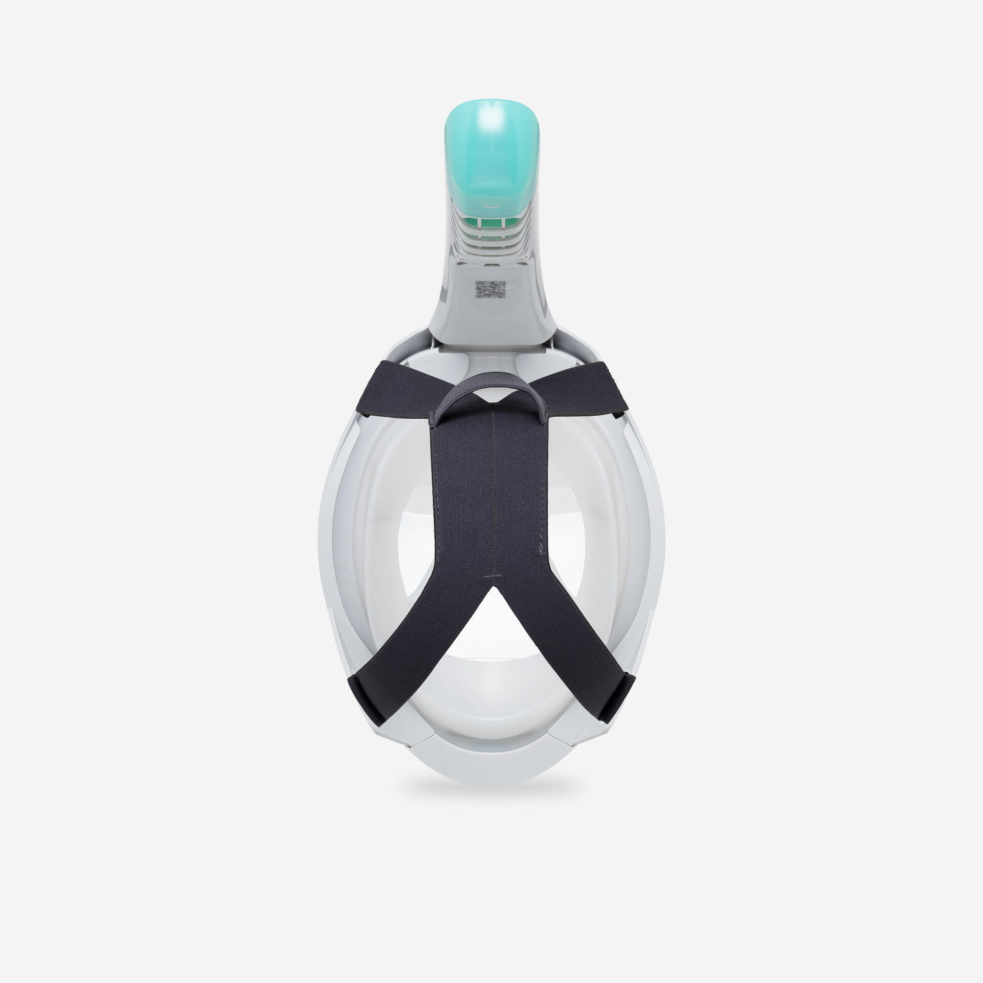 Adult Easybreath snorkelling surface mask - grey. no bag
