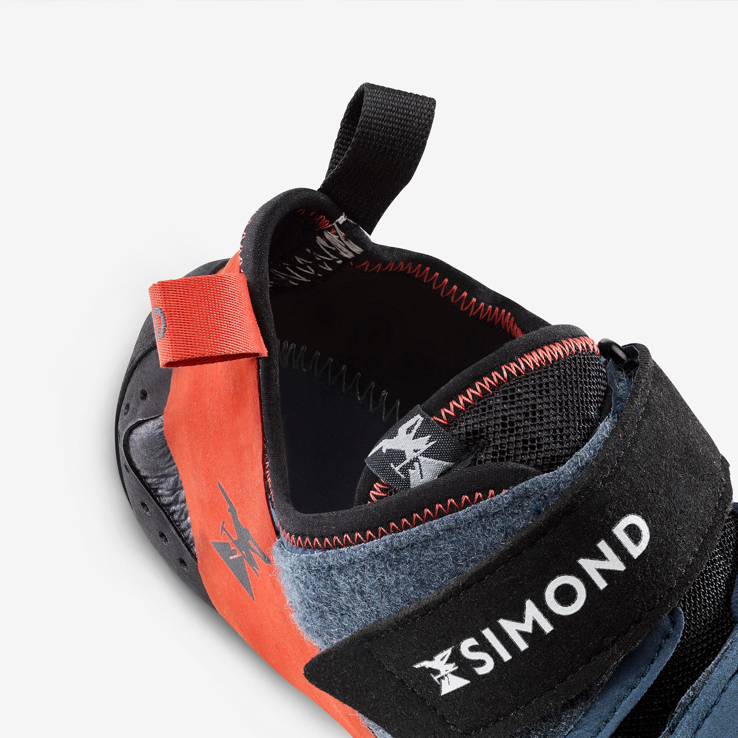 Men's Climbing Shoes - Vertika Grey/Red - Hurricane blue, Brick red ...