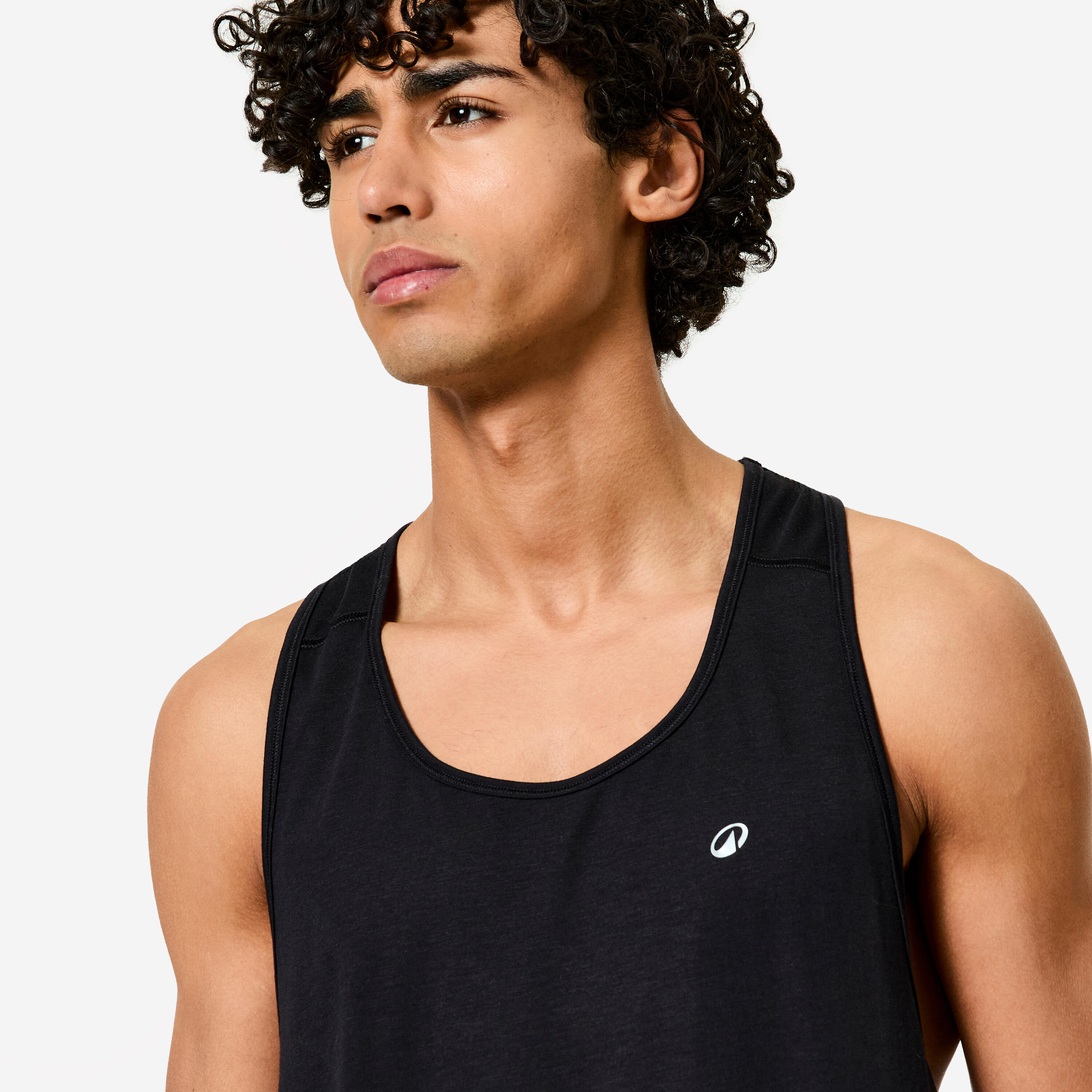 Majica bez rukava muška crna - Decathlon