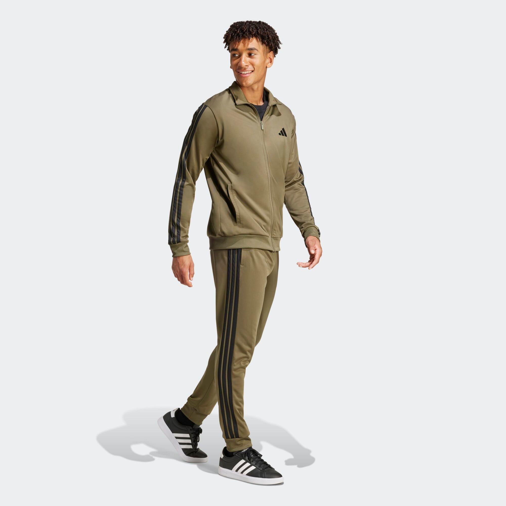 Tuta ADIDAS uomo ginnastica poliestere verde militare ADIDAS | Decathlon