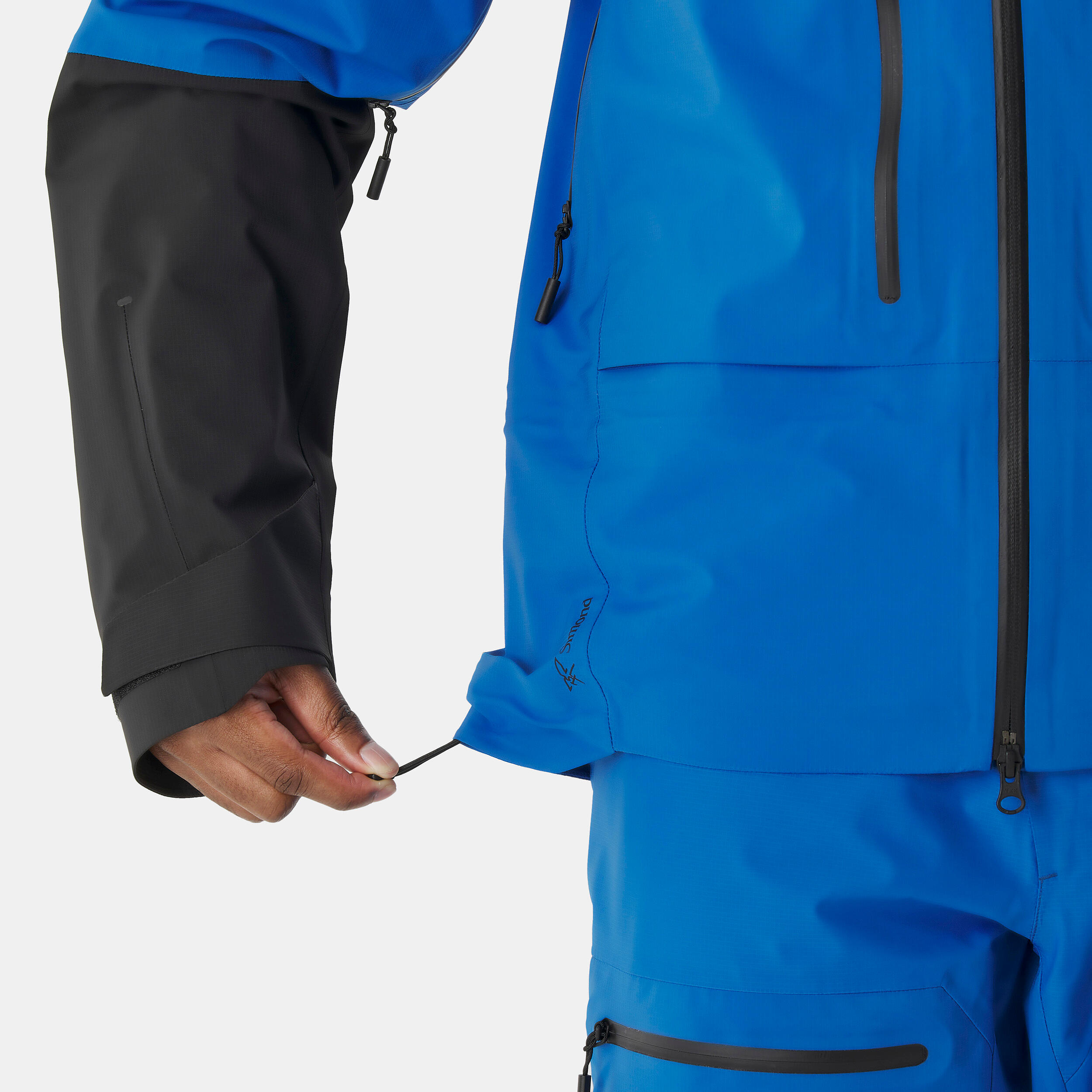 Men’s Wilder waterproof cross-country skiing jacket - Blue SIMOND ...