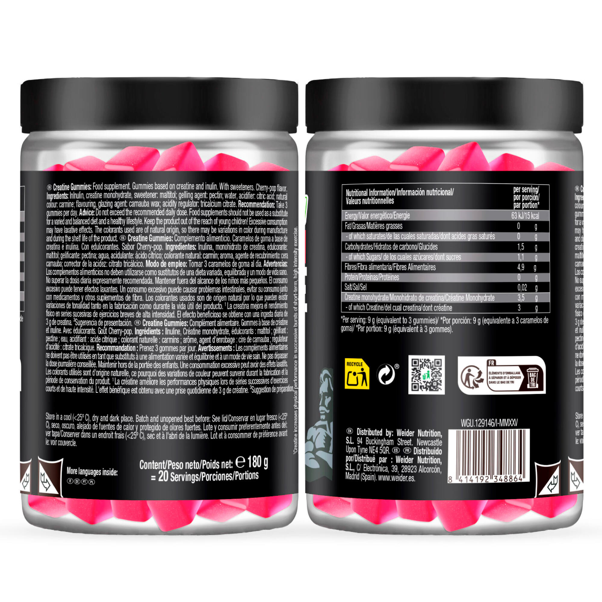 CREATINE CREAPURE GUMMIES 60 WEIDER | Decathlon