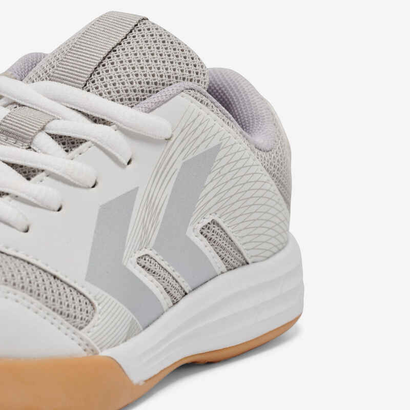 Otroški čevlji za rokomet Multiplay VC z vezalkami - bež - Decathlon