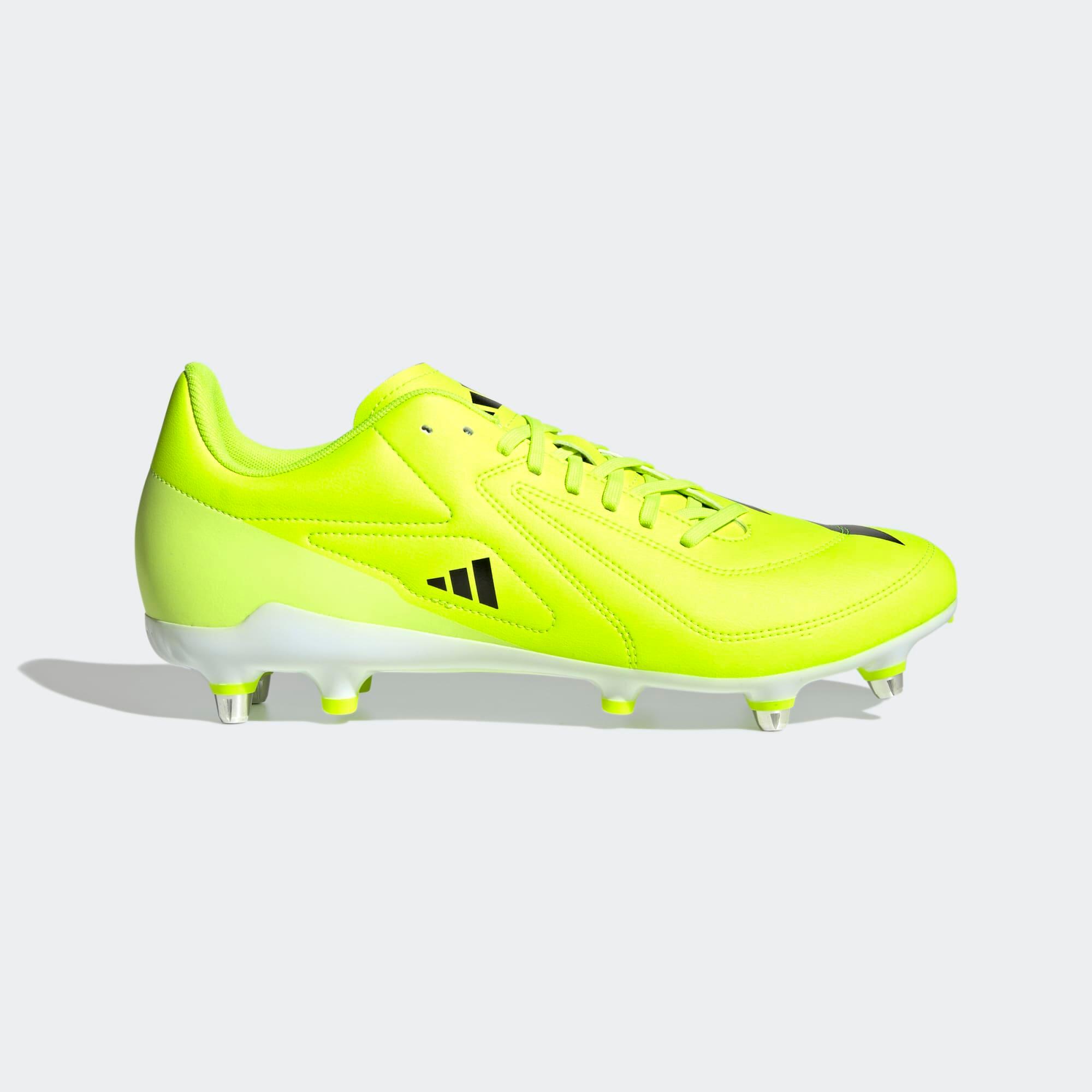Adult Rugby Boots RS15 SG Hybrid - Neon Yellow - Decathlon