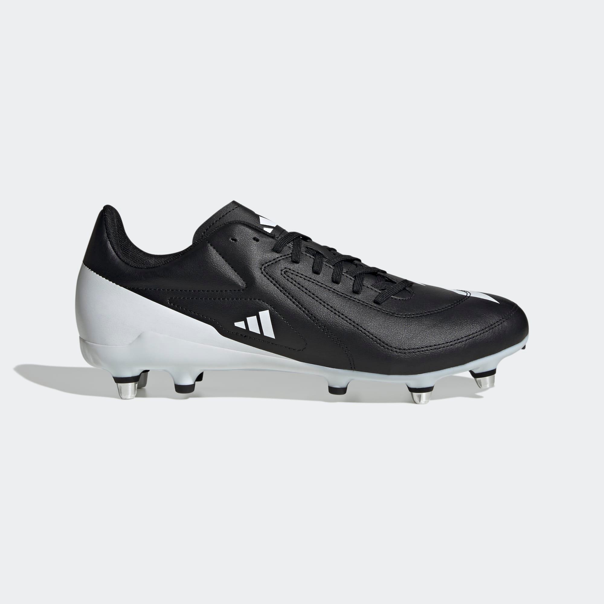 Adult Rugby Boots RS15 SG Hybrid - Black/White - Decathlon