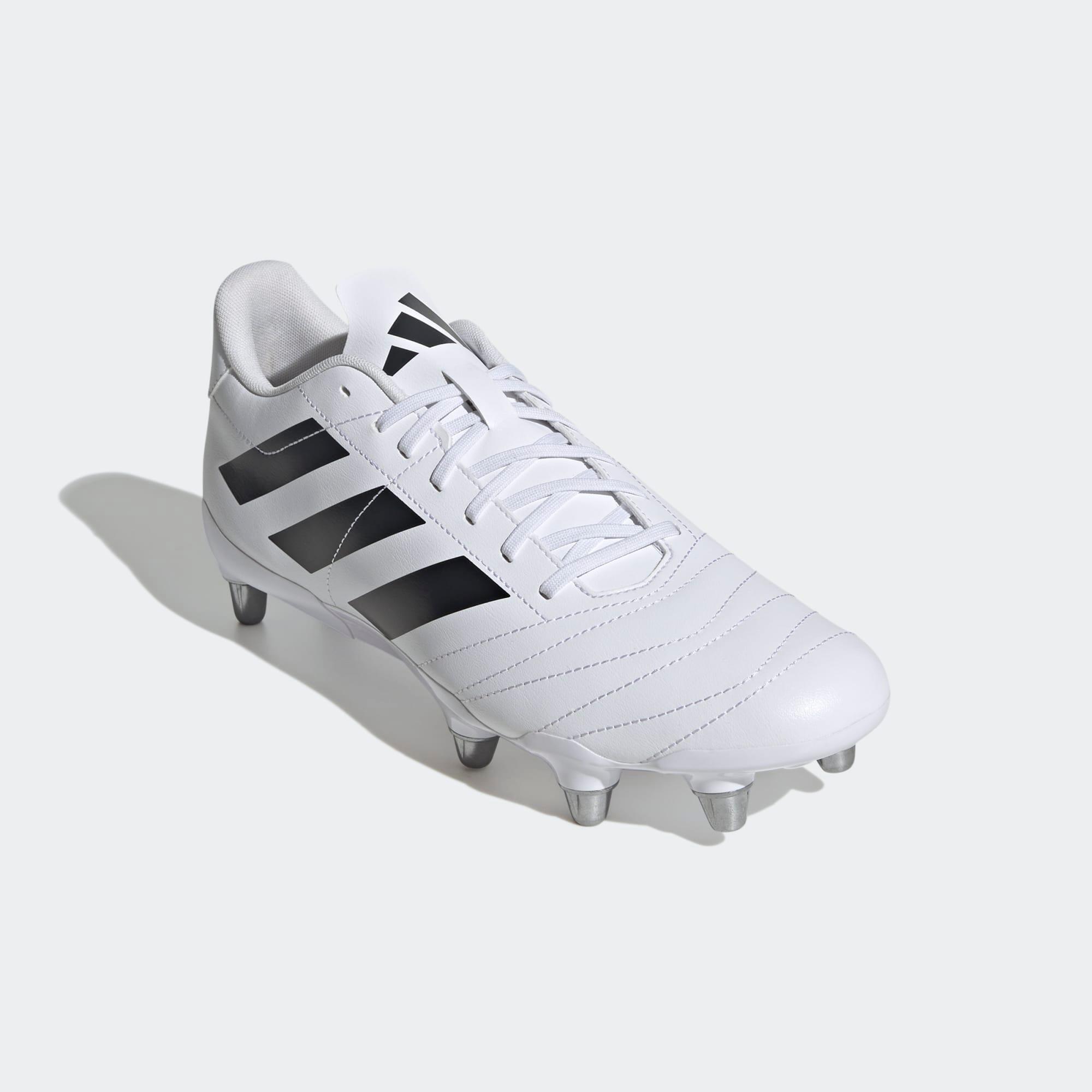 Adult Rugby Boots with Screw-On Studs Kakari SG - White | Decathlon