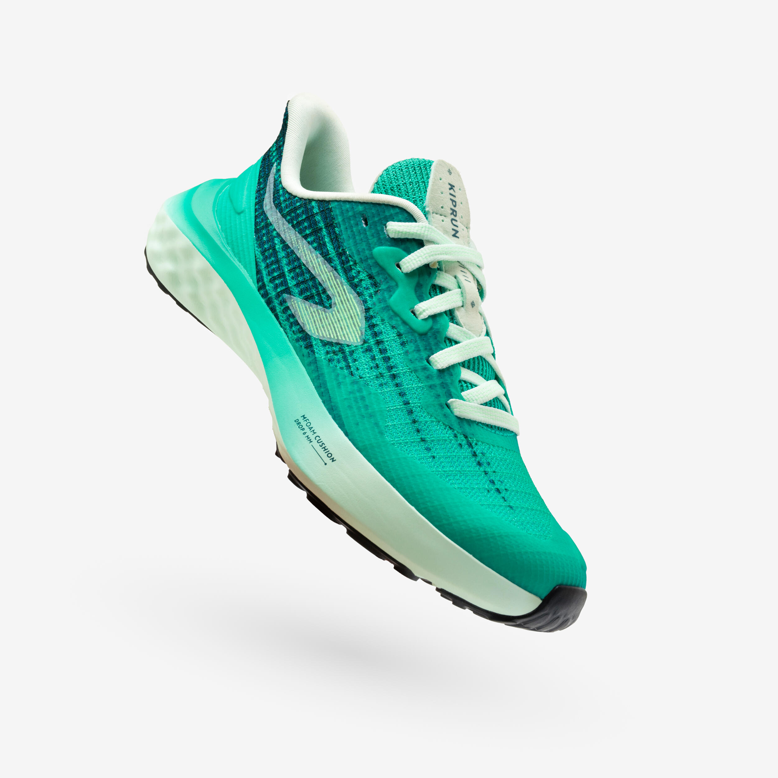 Children's Running Shoes - KIPRUN K500 FAST - Green turquoise - Decathlon