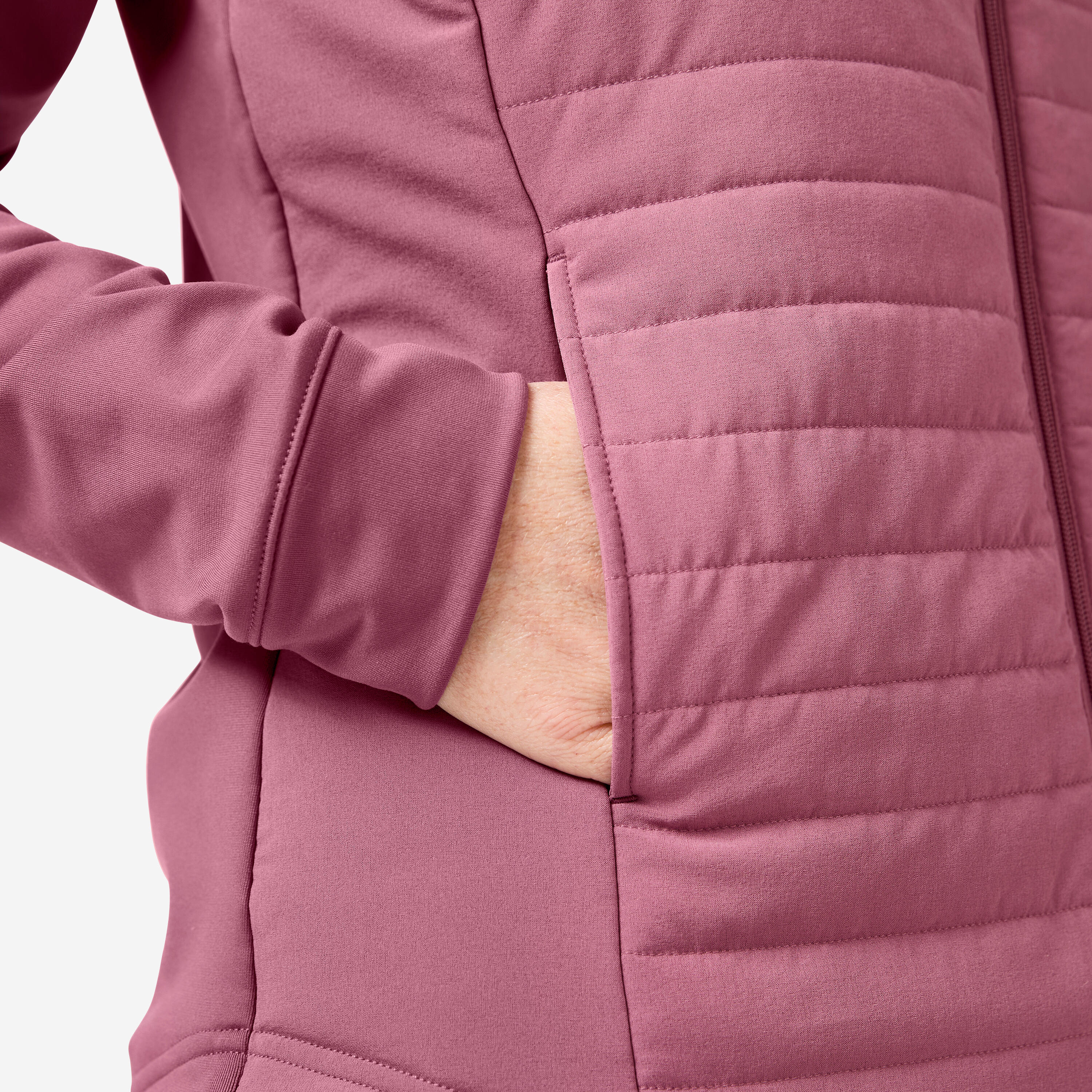 Women’s golf winter jacket, CW500 dark pink - Decathlon