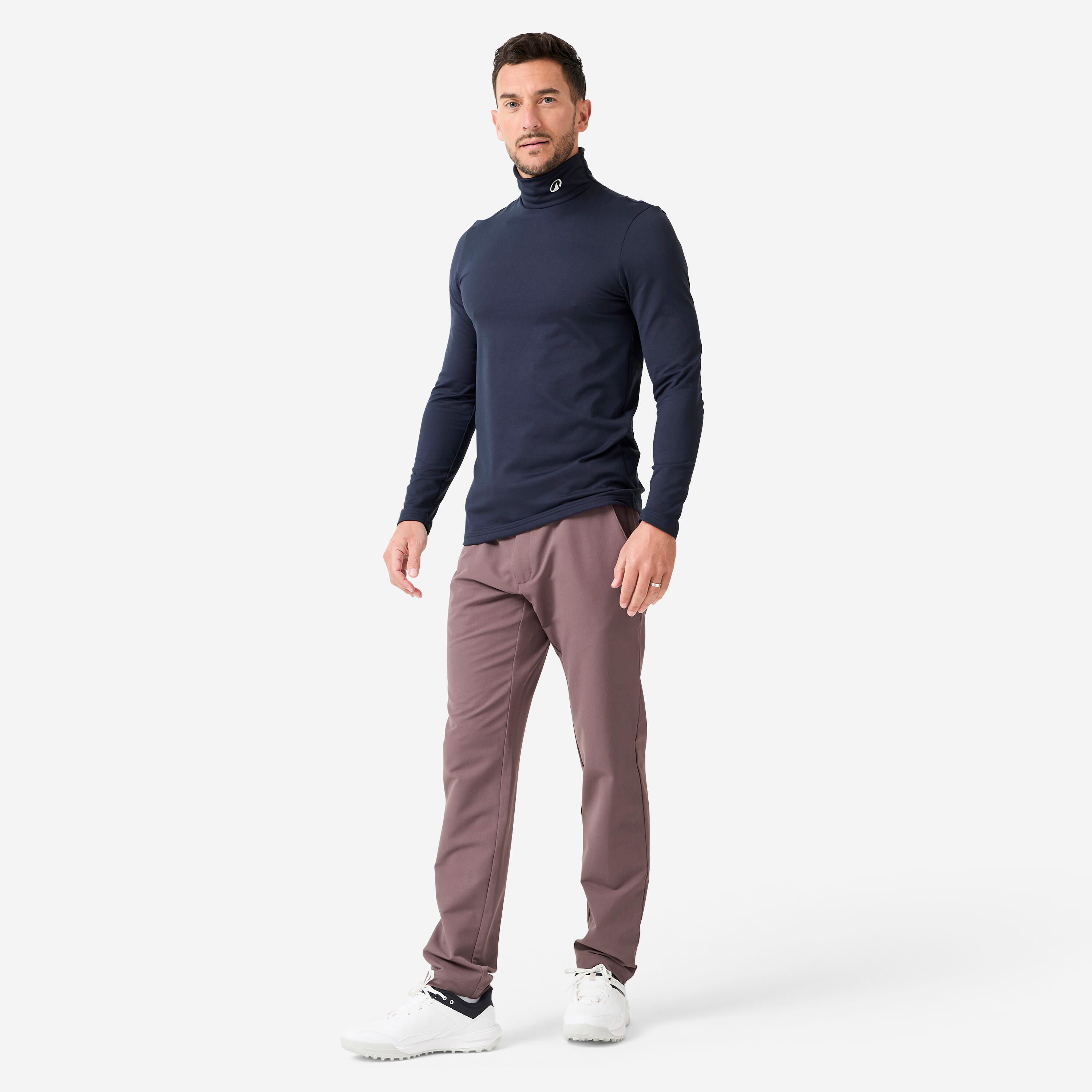 Men’s thermal golf turtleneck undershirt CW500 dark blue | Decathlon