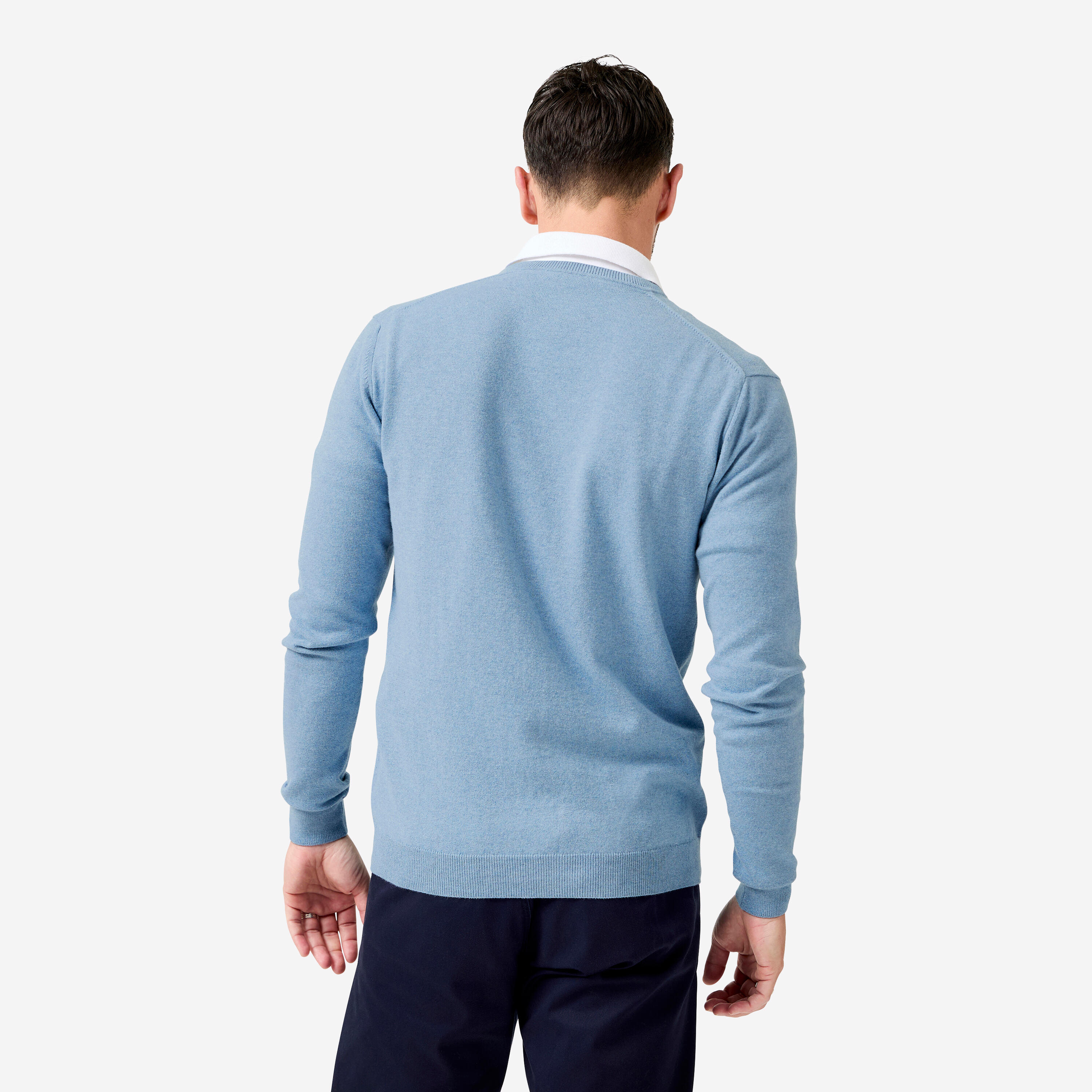 Maglione golf uomo MW 100 blu INESIS | Decathlon