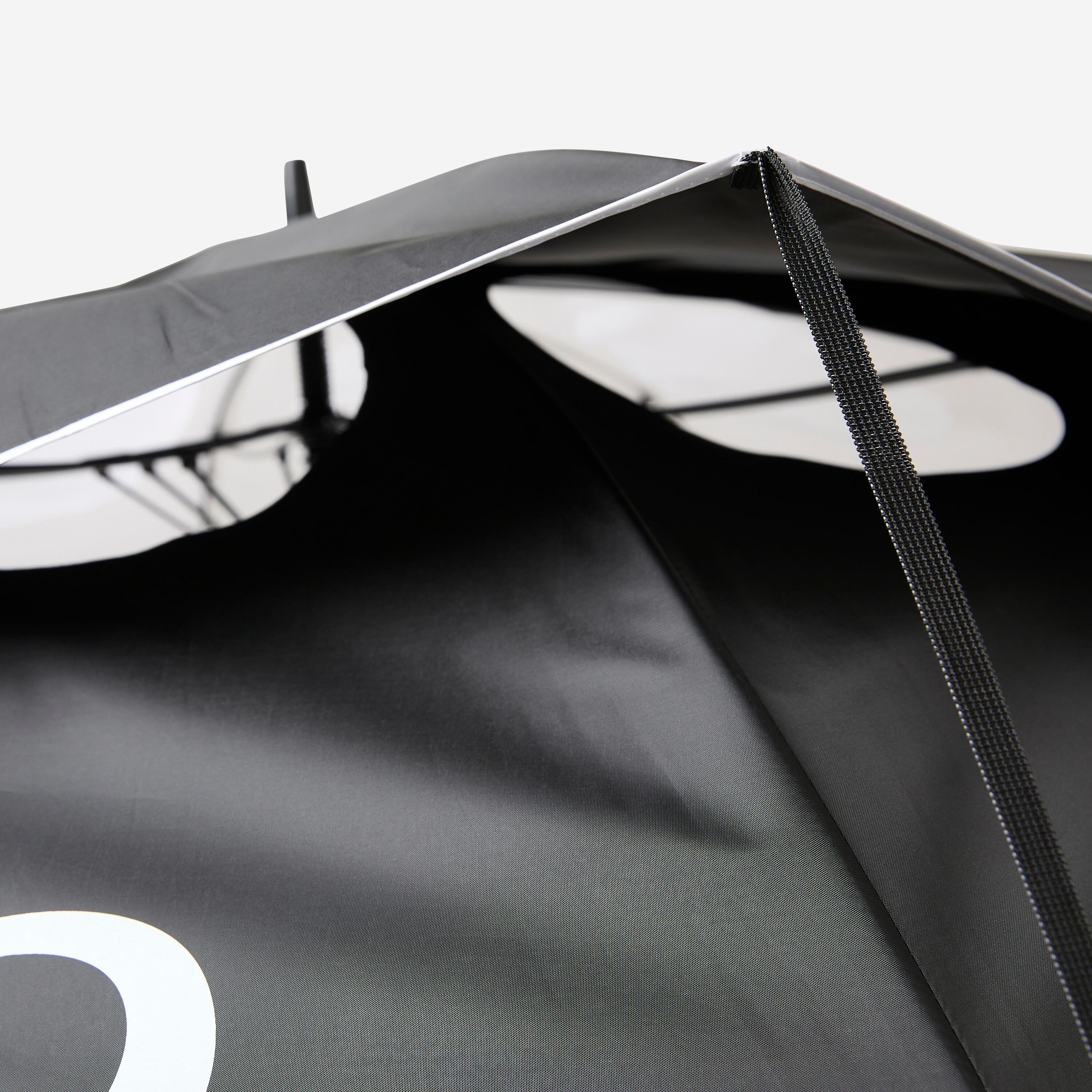 Golf umbrella Large 170 cm anti-UV, Tour 900 white and black INESIS ...