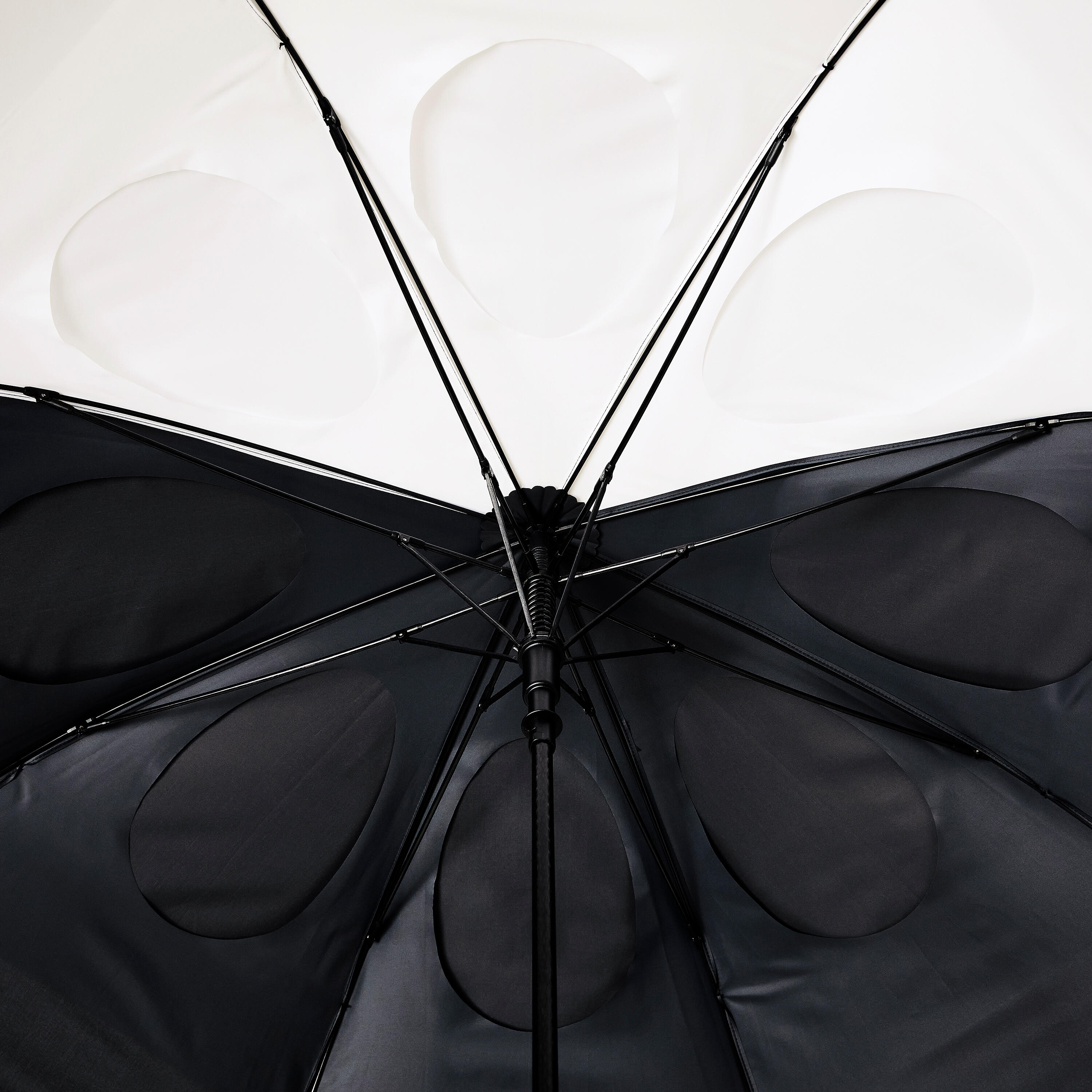 Golf umbrella Large 170 cm anti-UV, Tour 900 white and black INESIS ...
