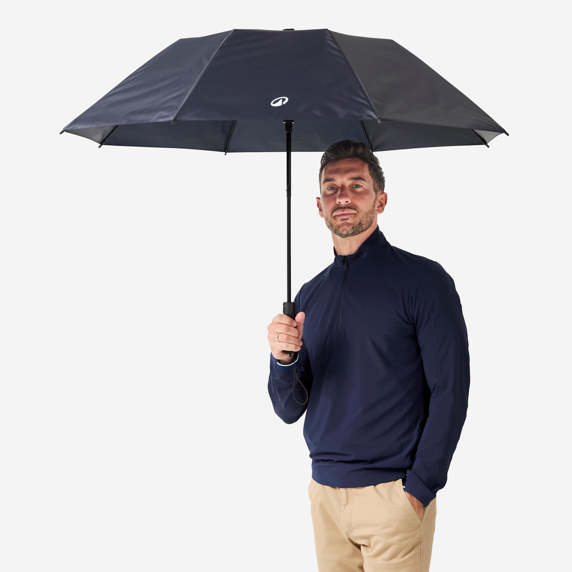 Golf umbrella size Medium UPF50+, Profilter navy blue