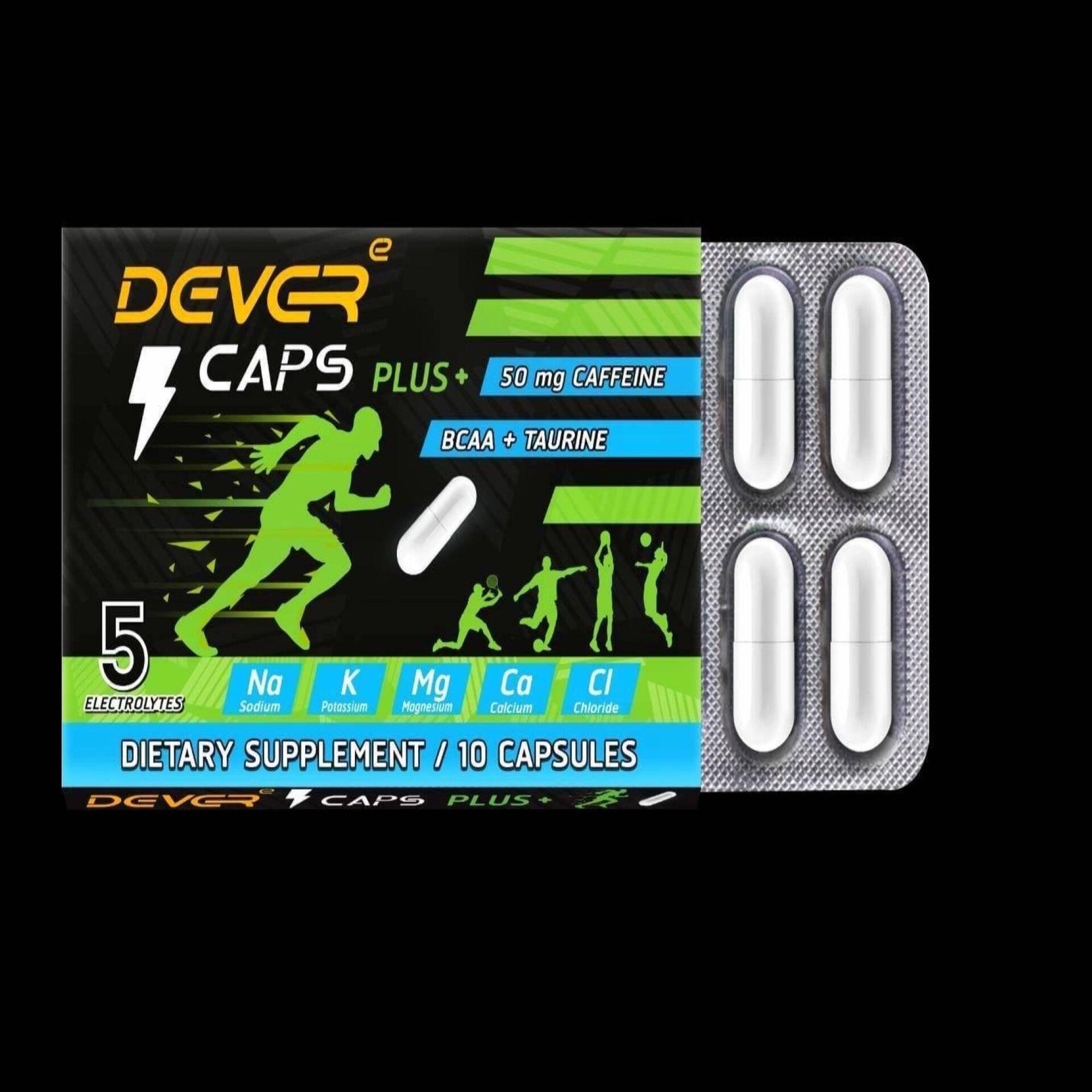 DEVER Caps Plus caffeine