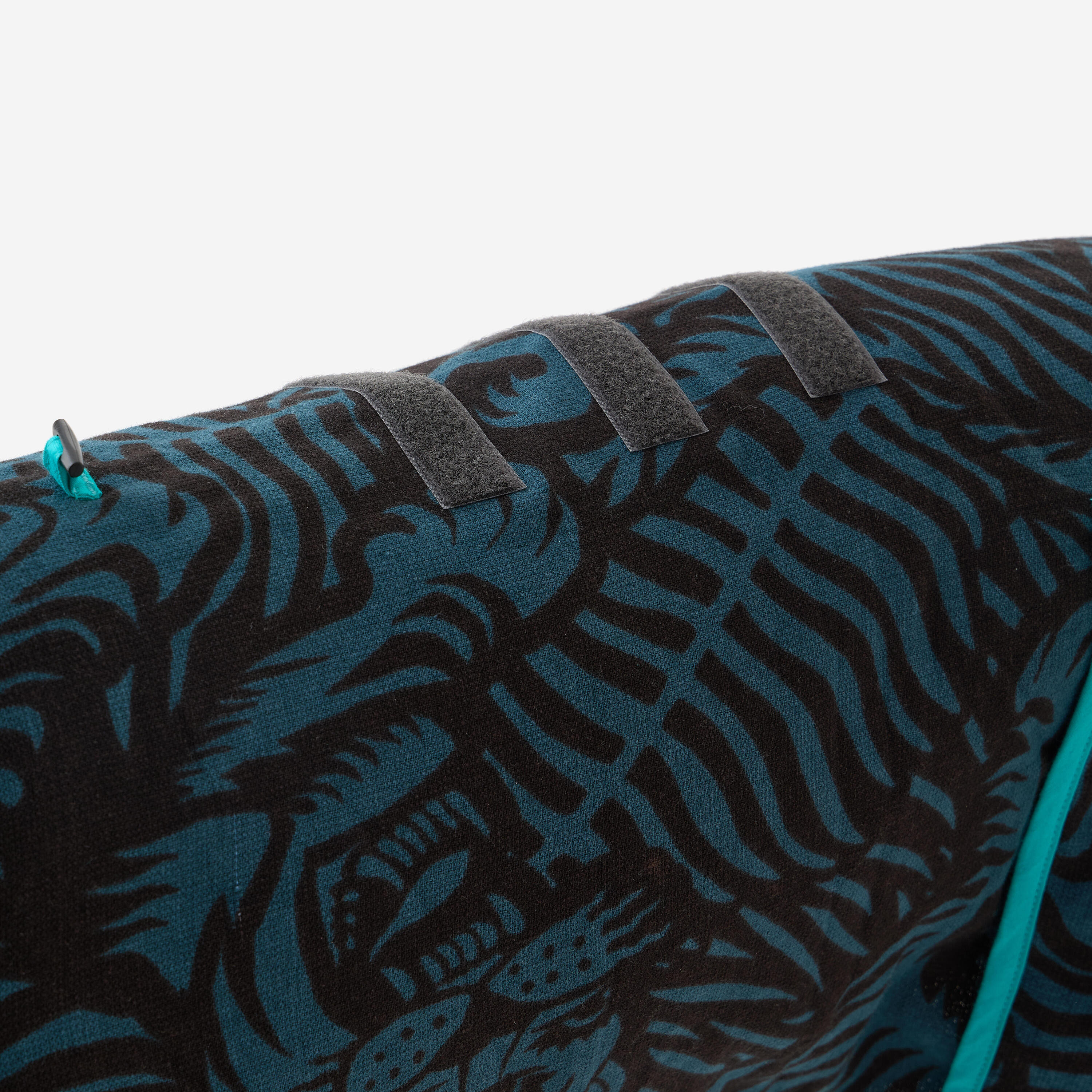 DOG TOWEL ROBE - BLACK WITH BLUE PATTERNS SOLOGNAC | Decathlon