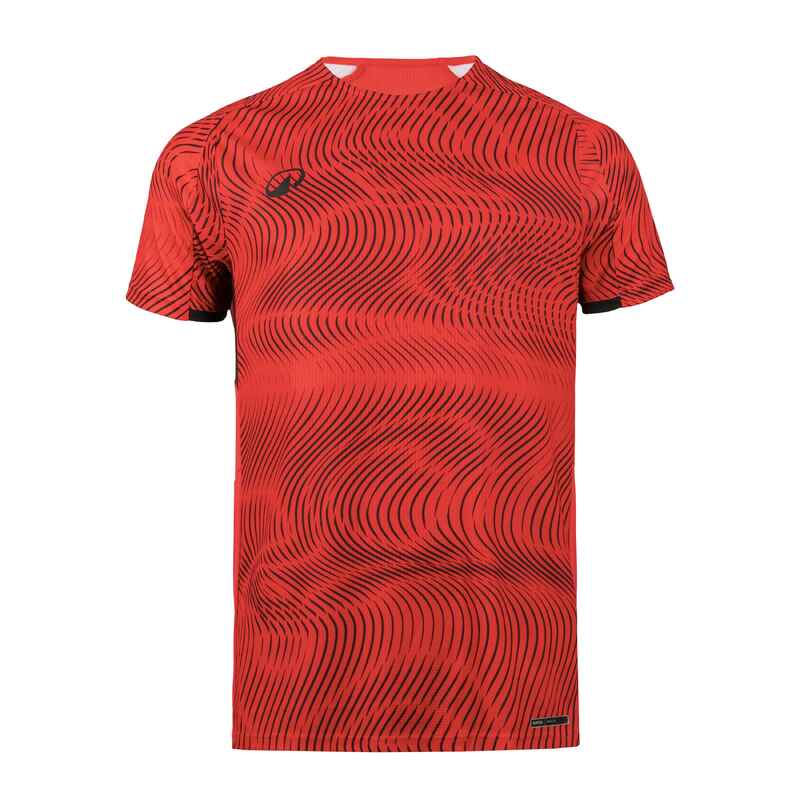 Fußball Trikot - Club Wavy rot/schwarz - Decathlon