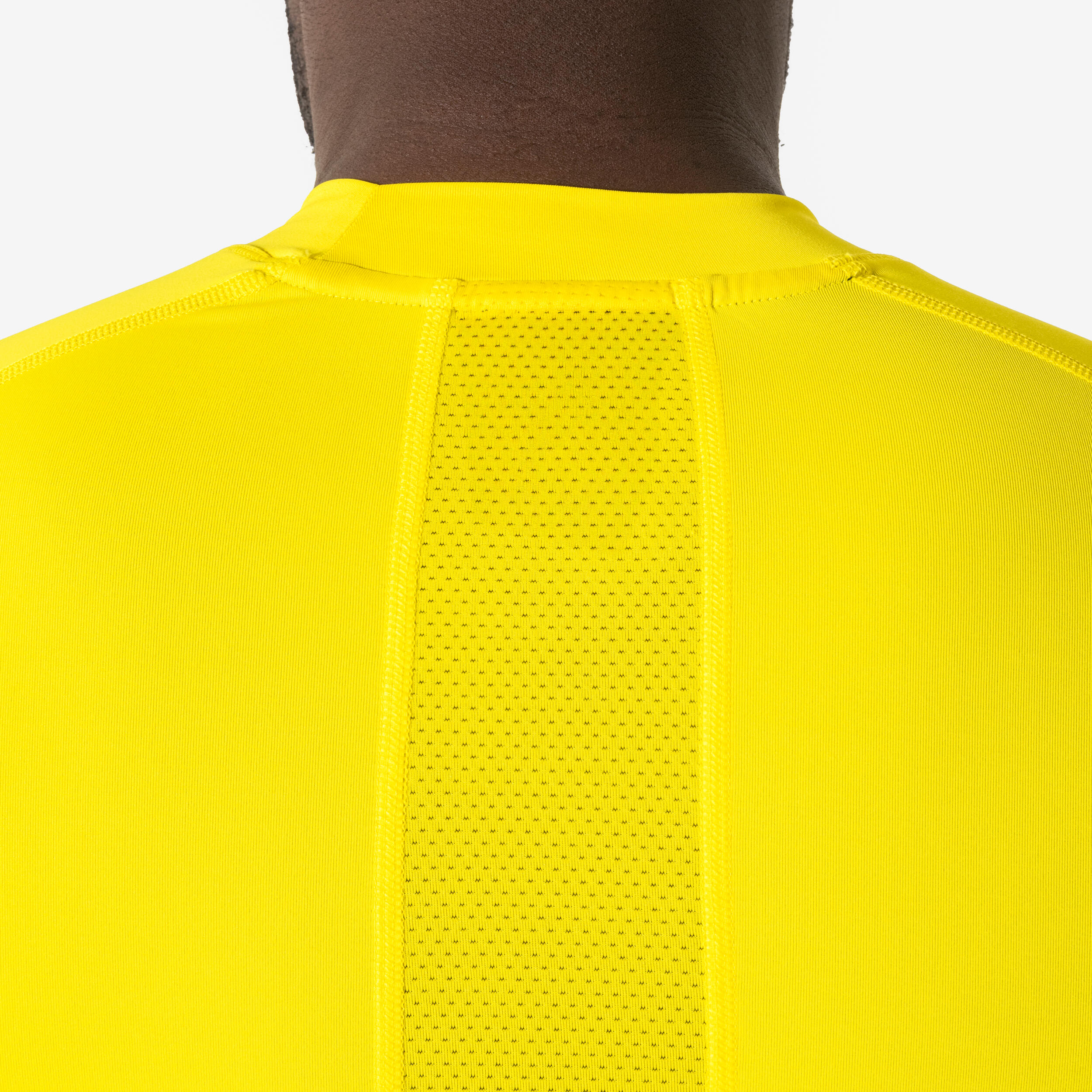 ТЕРМОБЛУЗА С ДЪЛЪГ РЪКАВ ЗА ФУТБОЛ KEEPDRY CLUB, ЖЪЛТА - DECATHLON