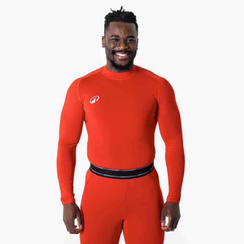 Unisex Long-Sleeved Football Thermal Base Layer Top Keepdry Club - Red ...